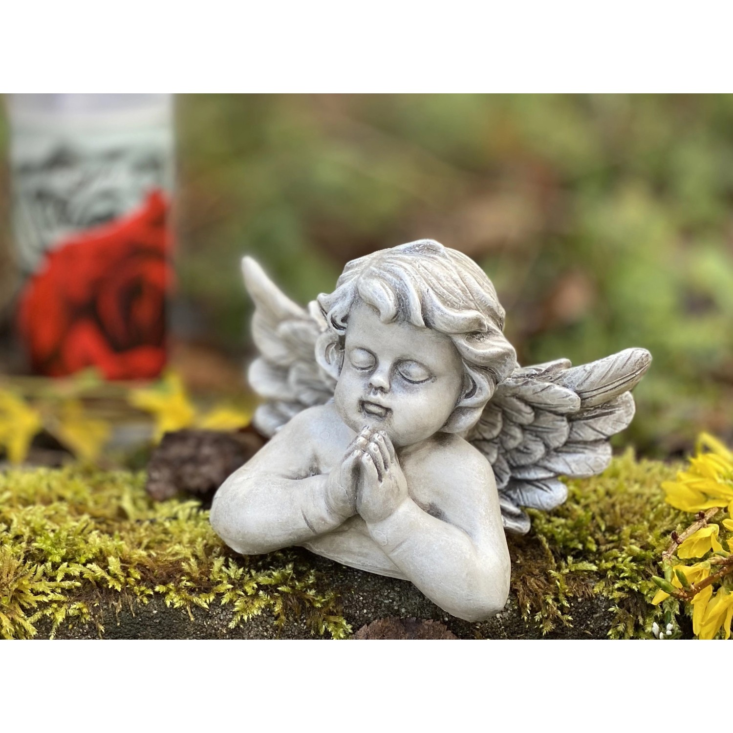 Flower Power Grabdekoration Memoria Engel betend kaufen bei OBI