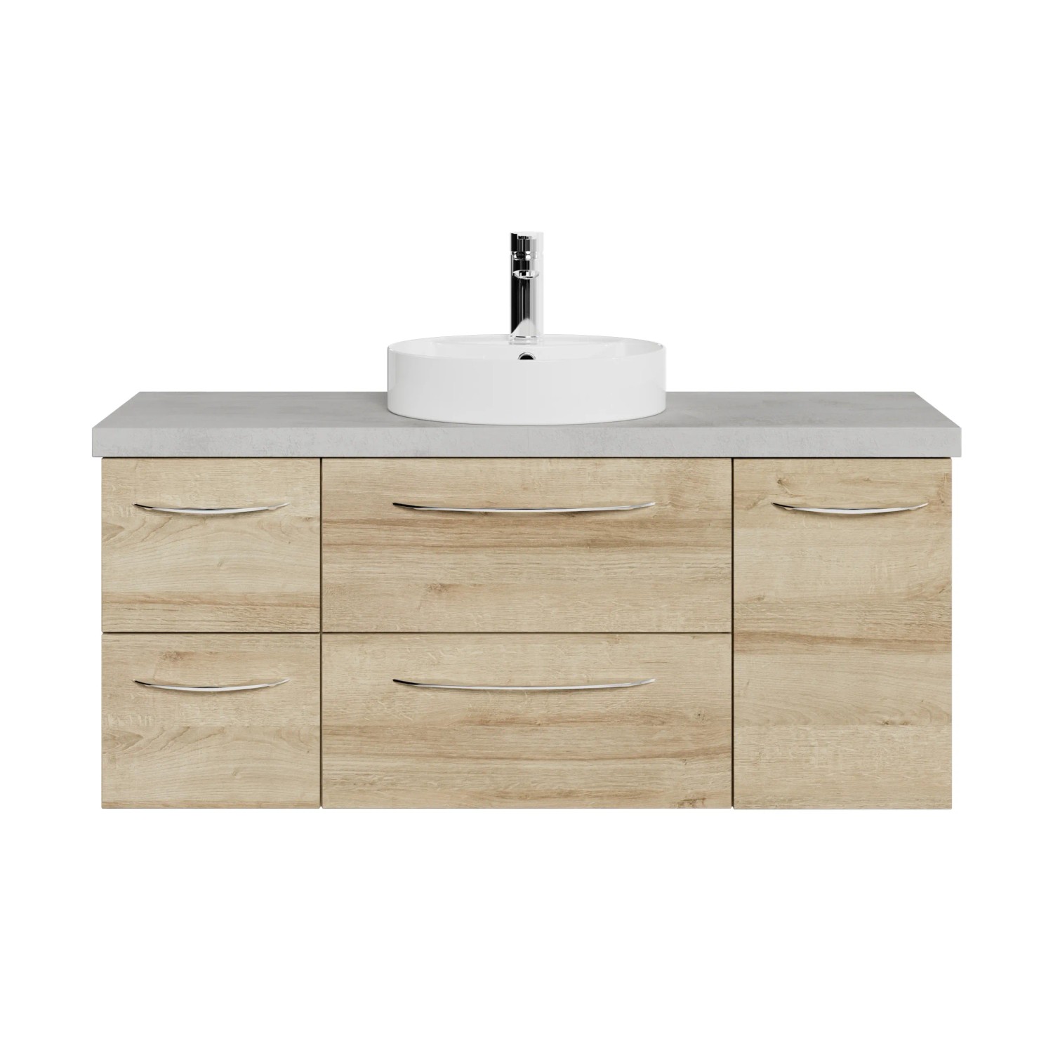 Pelipal Waschtischlösung-Set Serie 4035 in Riviera Eiche Oxid Hellgrau ...