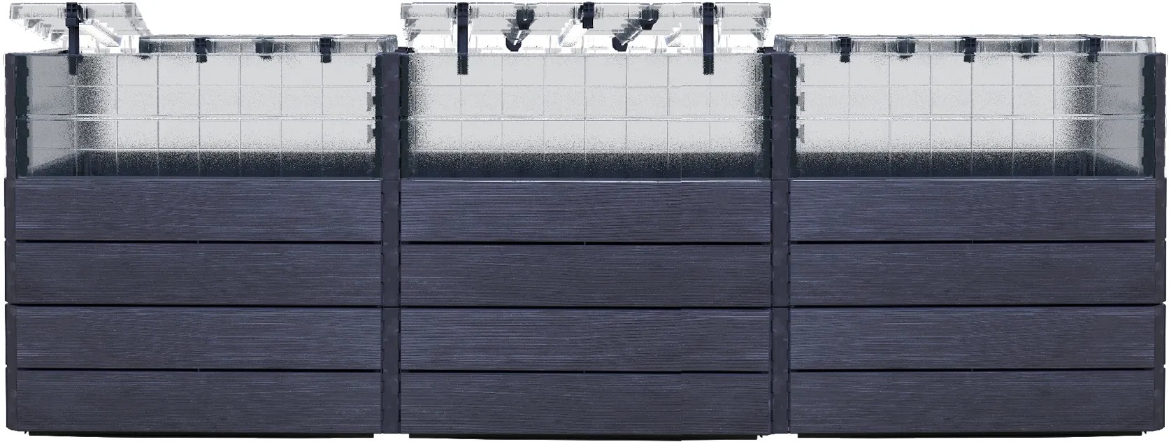 Garantia Hochbeet-System U Turbo Plus Ergo Quadro 80 cm x 240 cm x 160 ...