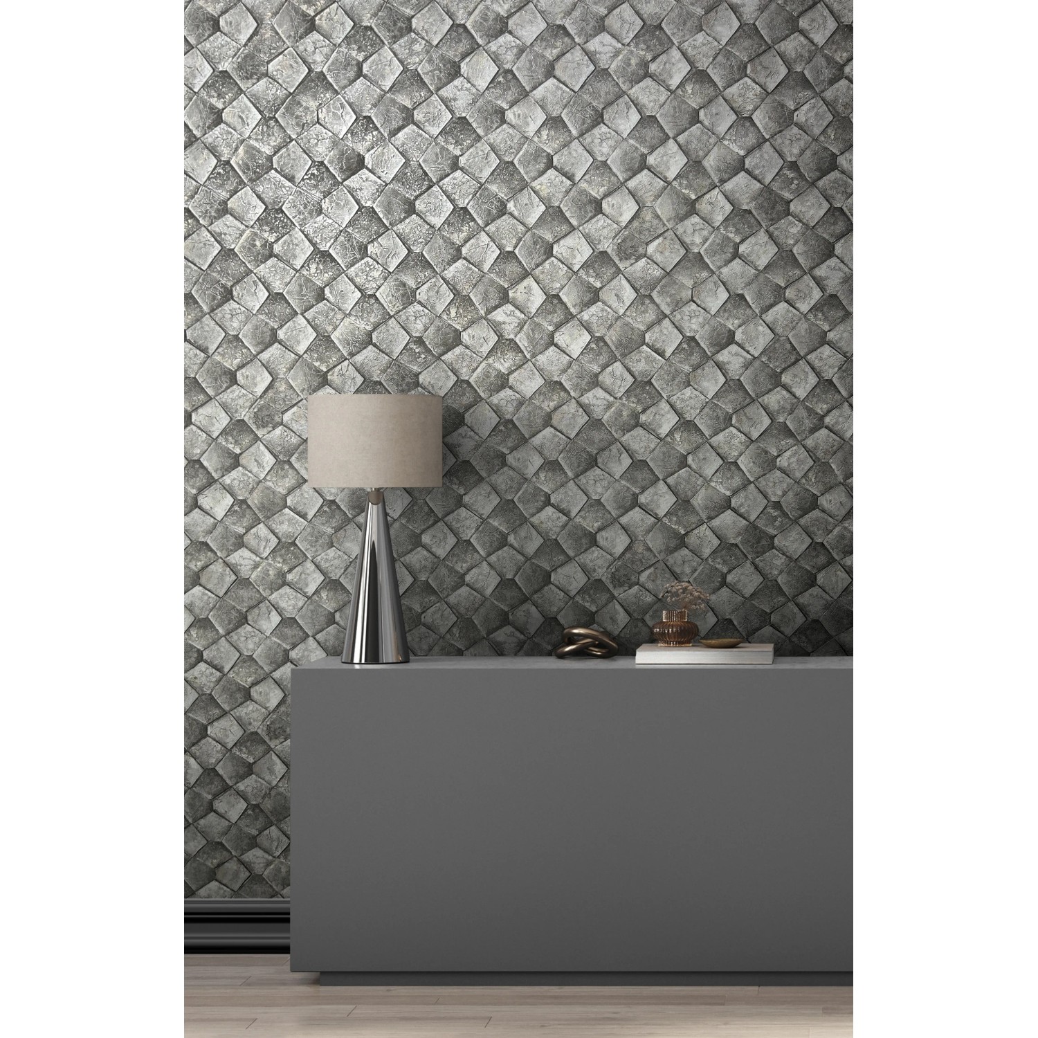 Marburg Vliestapete Fünfkant-Muster Grafisch Modern 10,05 m x 0,7 m ...