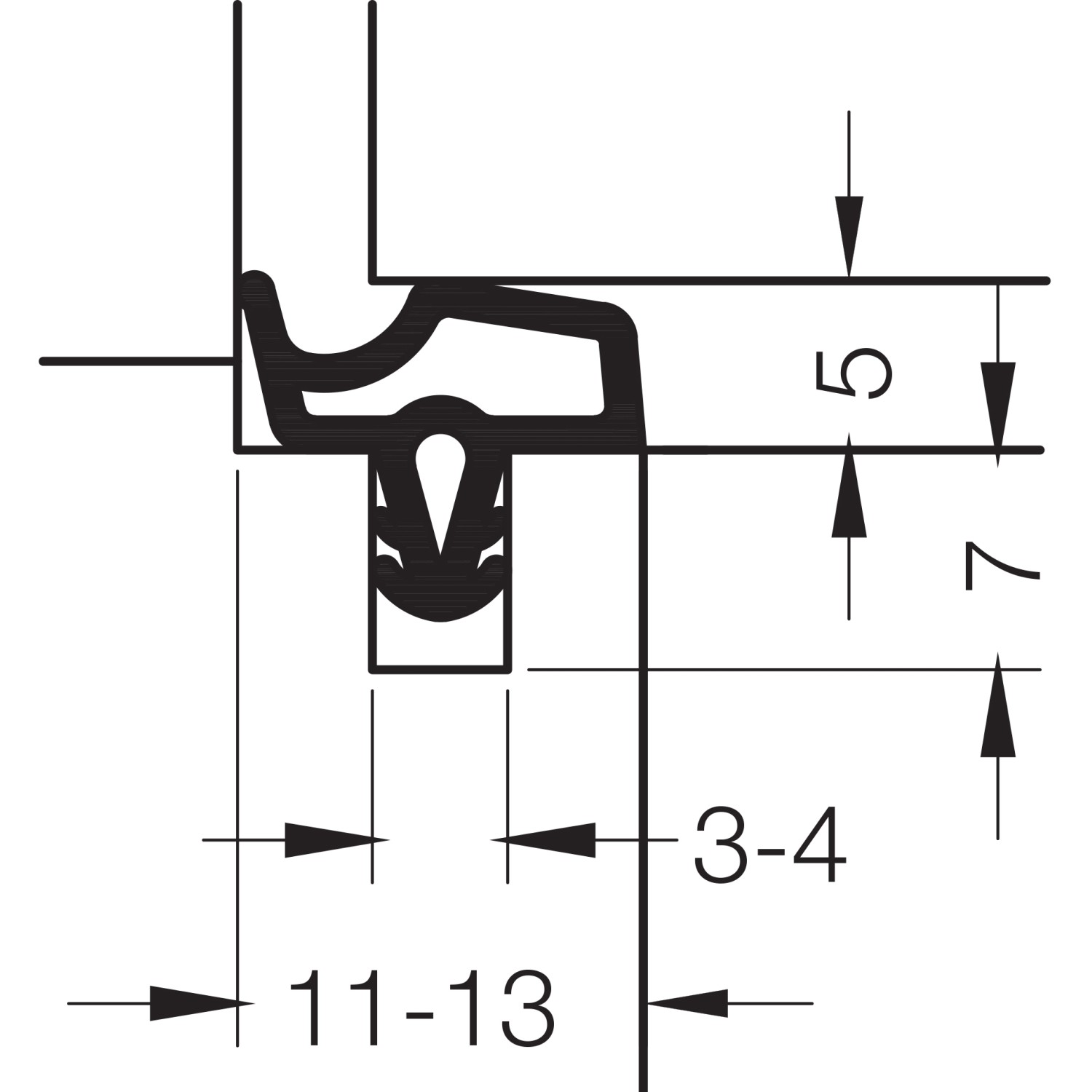 Primo Türdichtung Holzzarge Lignum 34 Transparent 3-4 mm x 5 m kaufen bei OBI