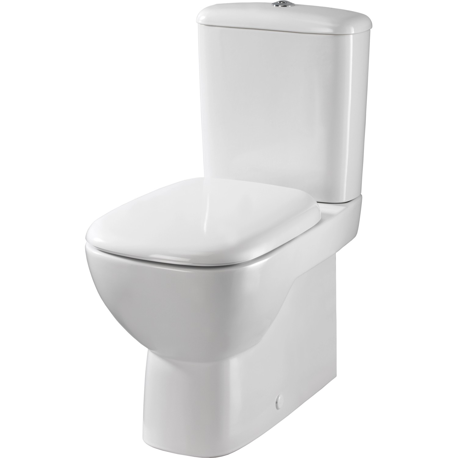 Stand-WC-Set Tiefspüler Weiß spülrandlos kaufen bei OBI