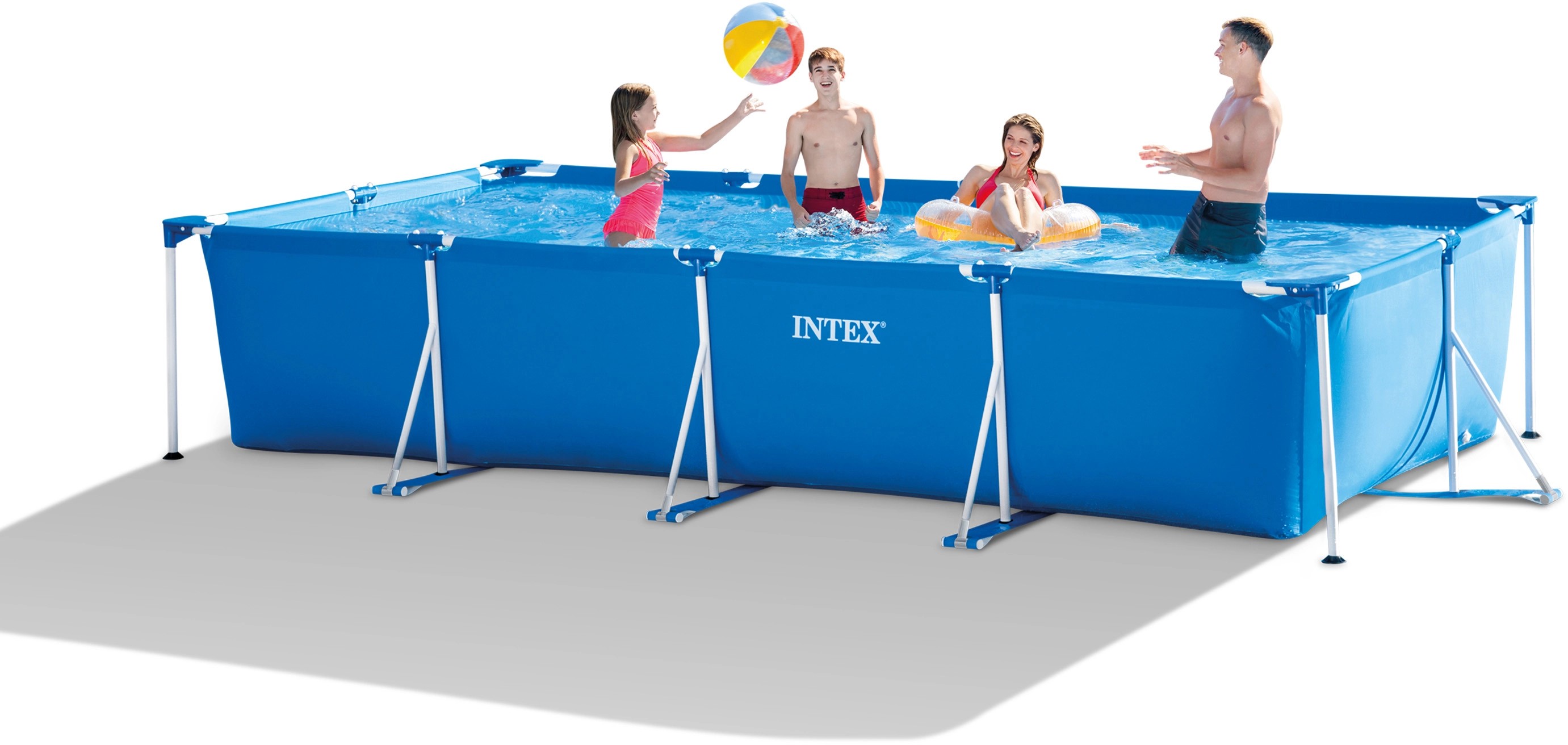 Intex Frame Pool Set Family 450 cm x 220 cm x 84 cm kaufen bei OBI