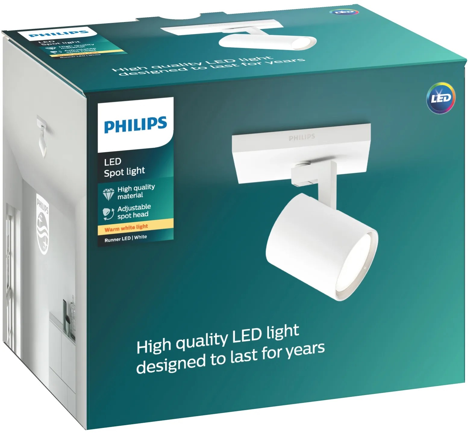 Philips LED-Spot myLiving Runner 1-flammig 230 lm, Weiß kaufen bei OBI