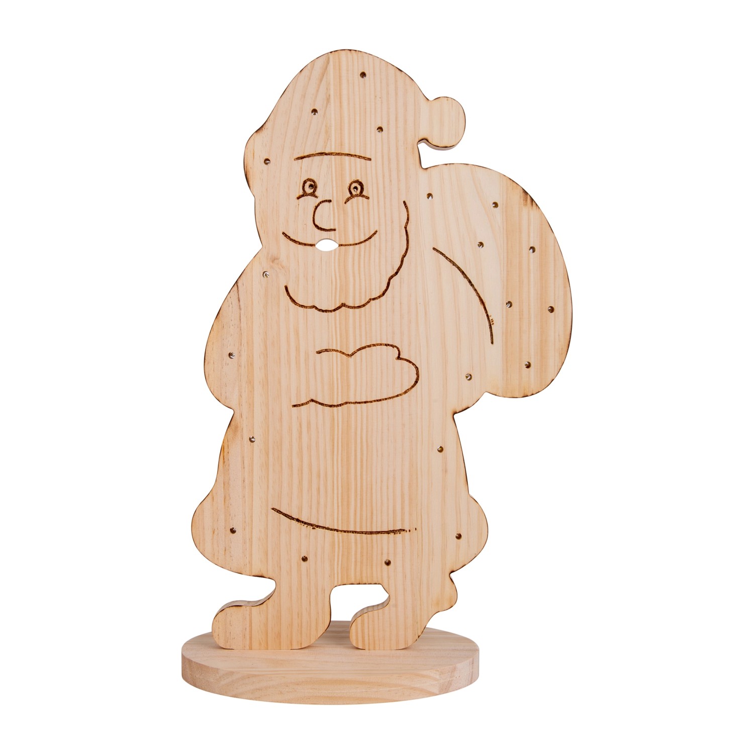 Näve Outdoor LED Weihnachtsdeko Holz Santa 80 cm kaufen bei OBI