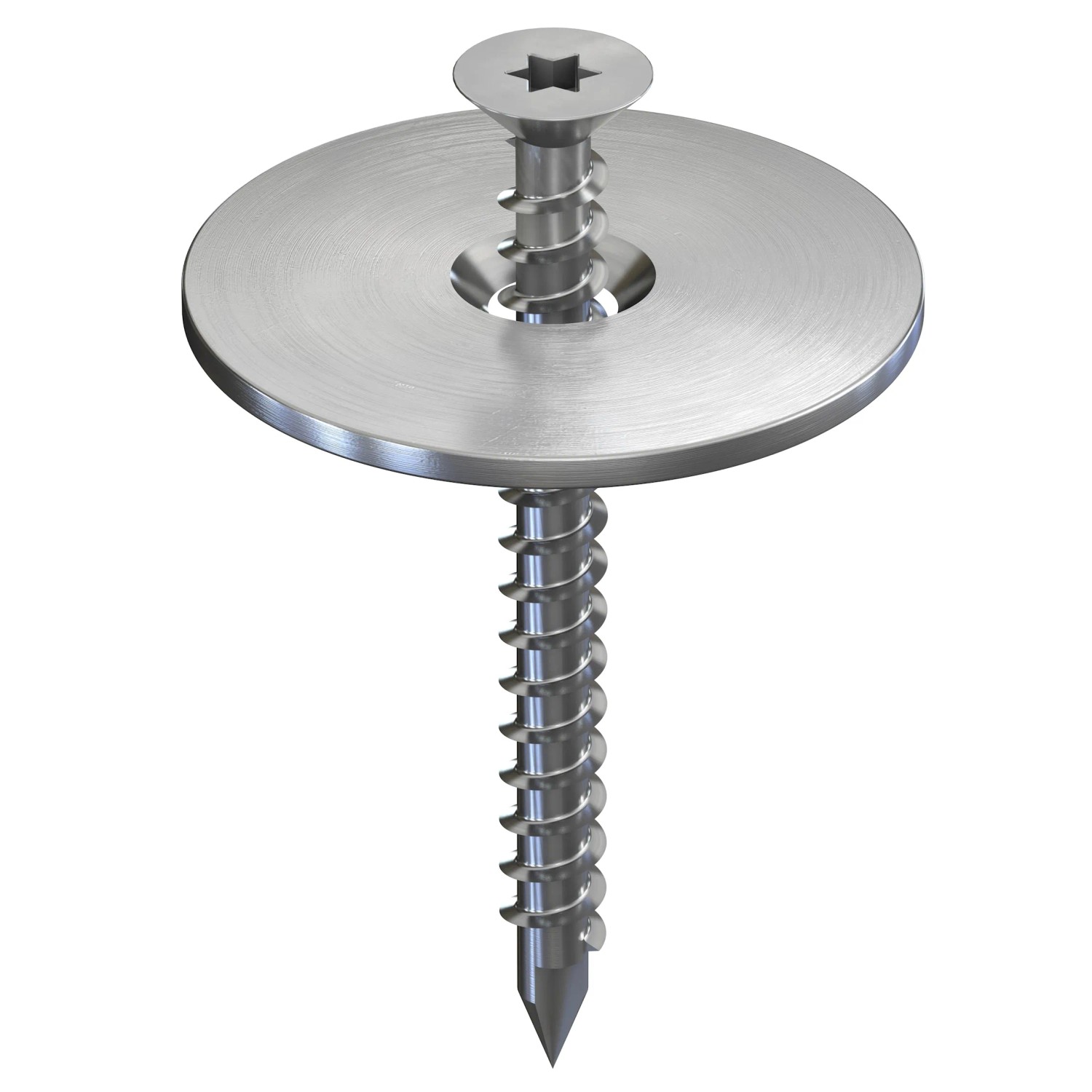 GS Terrassen Haltescheibe mit Bohrschraube für Gitterrost Wabe Ø 145 mm ...