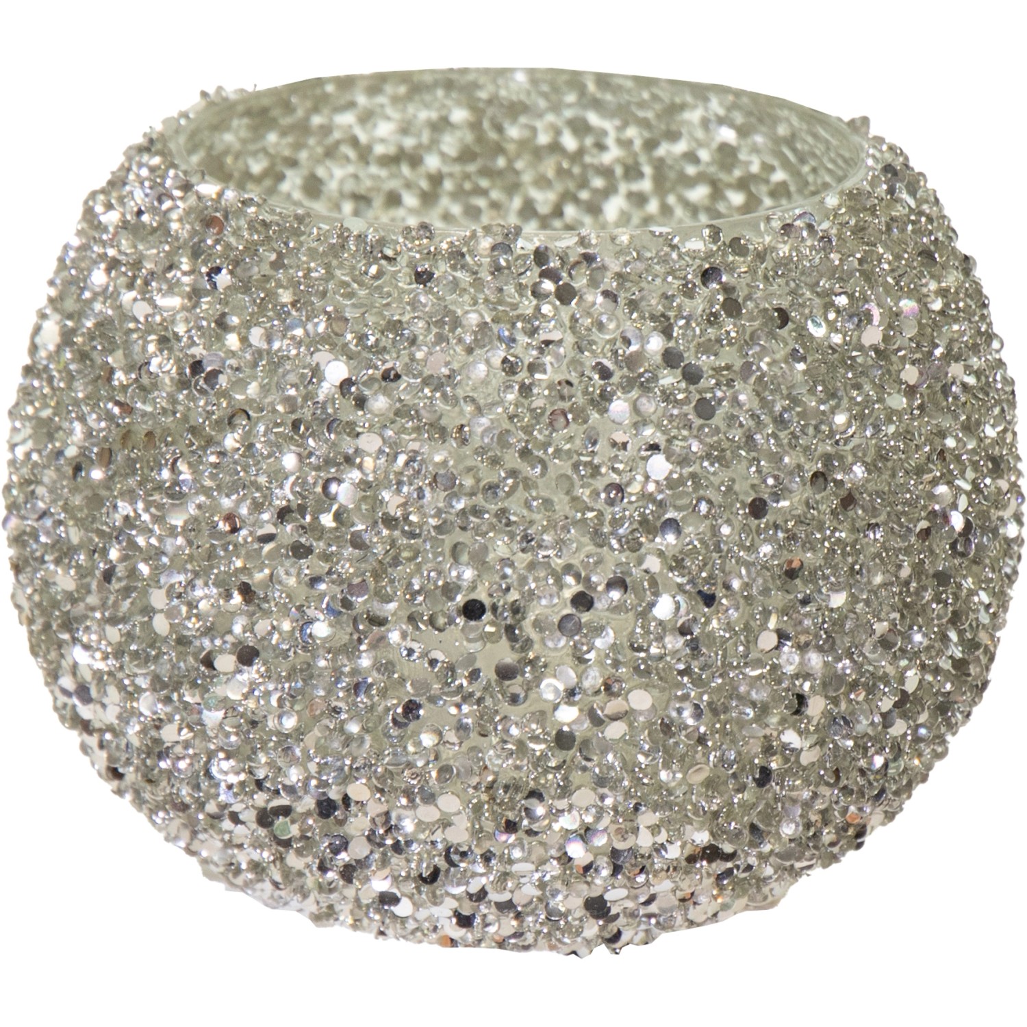 Mega Collections Pflanzgefäß Strass Ø 16 cm x 12 cm Silber kaufen bei OBI