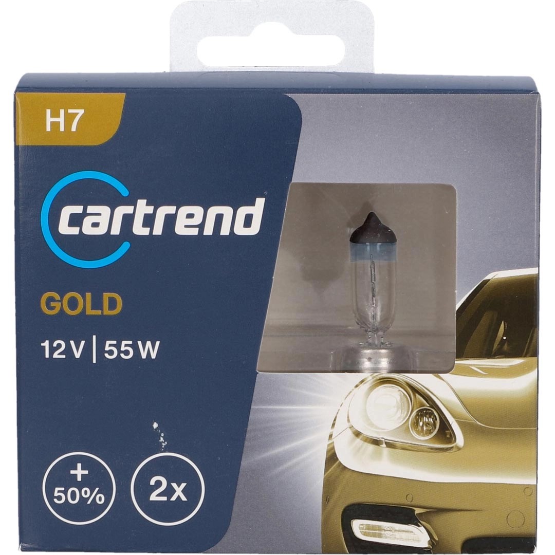 Cartrend H7 Xenon Gold 12V Abblendlicht, Fernlicht und Abbiegelicht ...