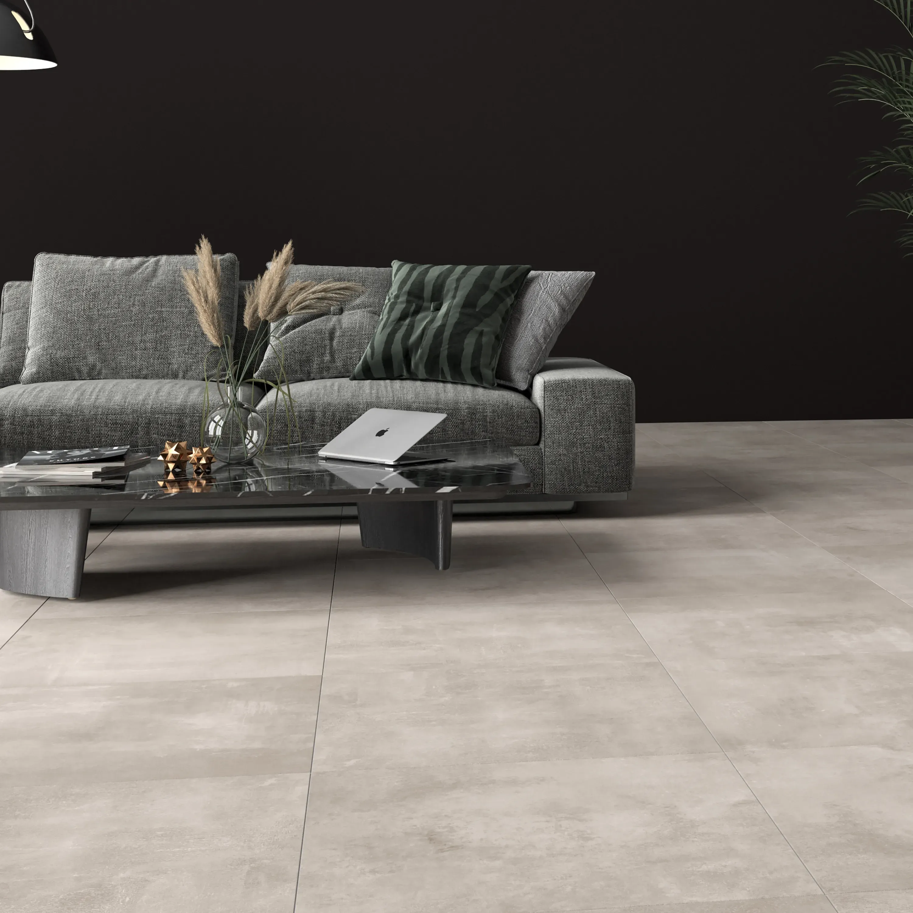 Bodenfliese Denver Feinsteinzeug Grey Glasiert Matt Rektifiziert 60 cm ...