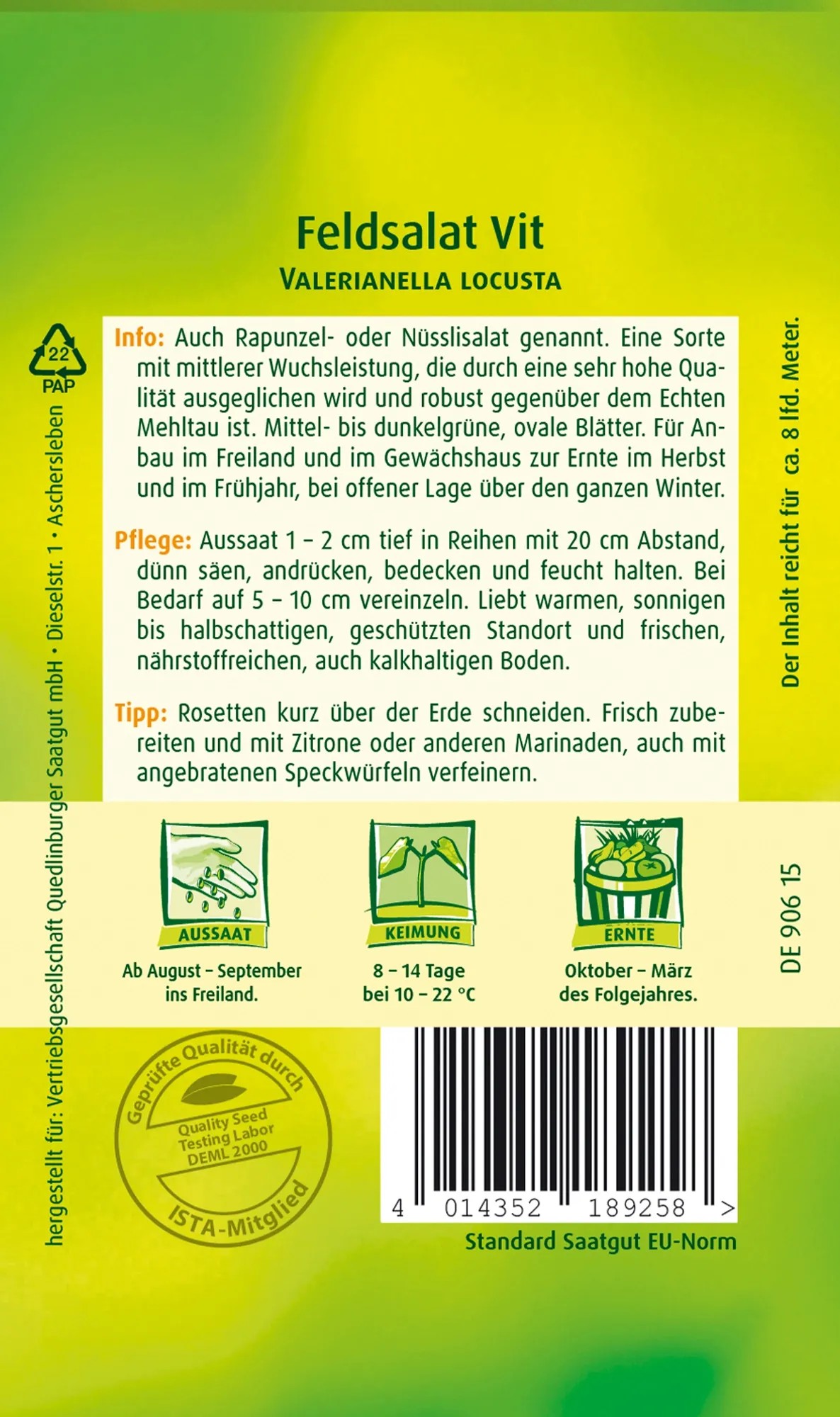 Quedlinburger Feld Salat ''Vit'' kaufen bei OBI