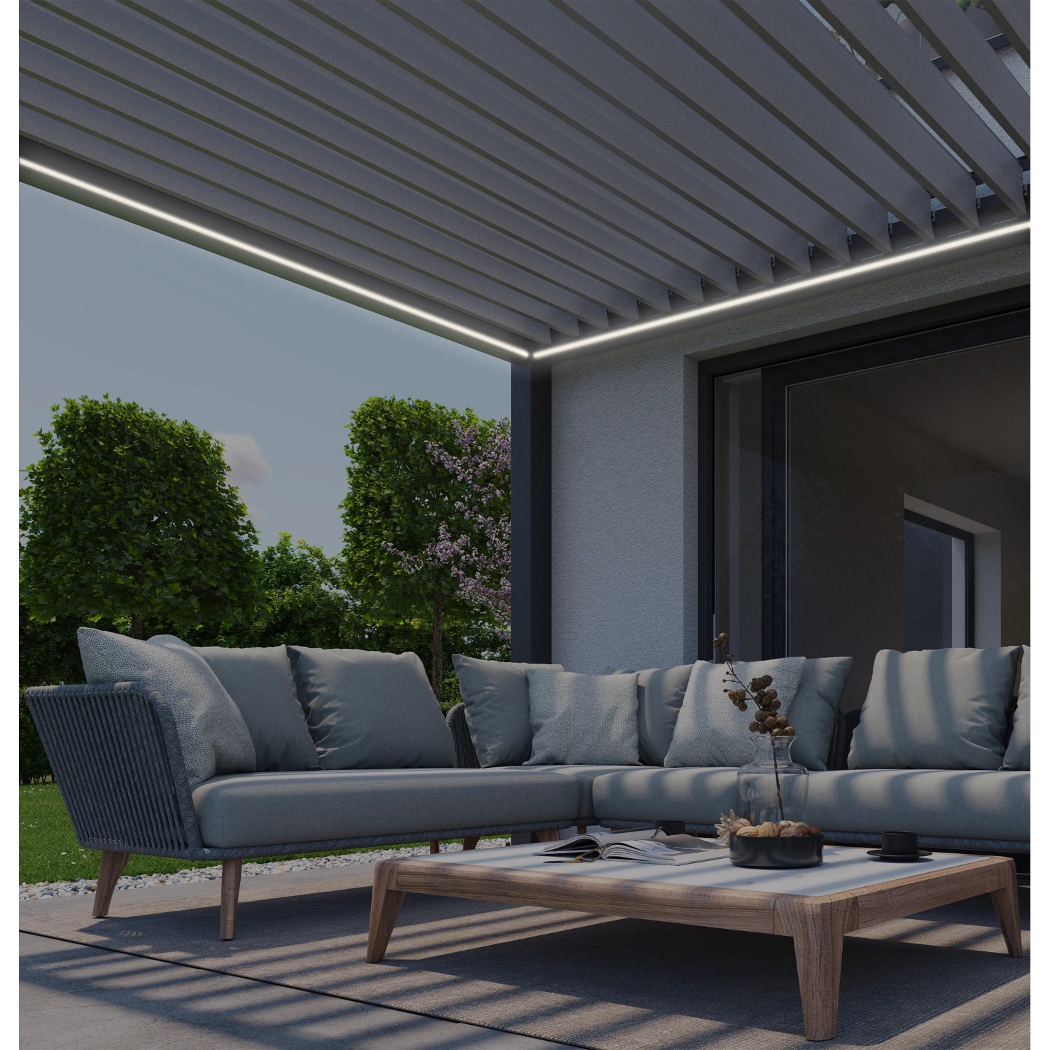 Biohort LED-Beleuchtung für Pergola 342 cm x 342 cm Warmweiß kaufen bei OBI