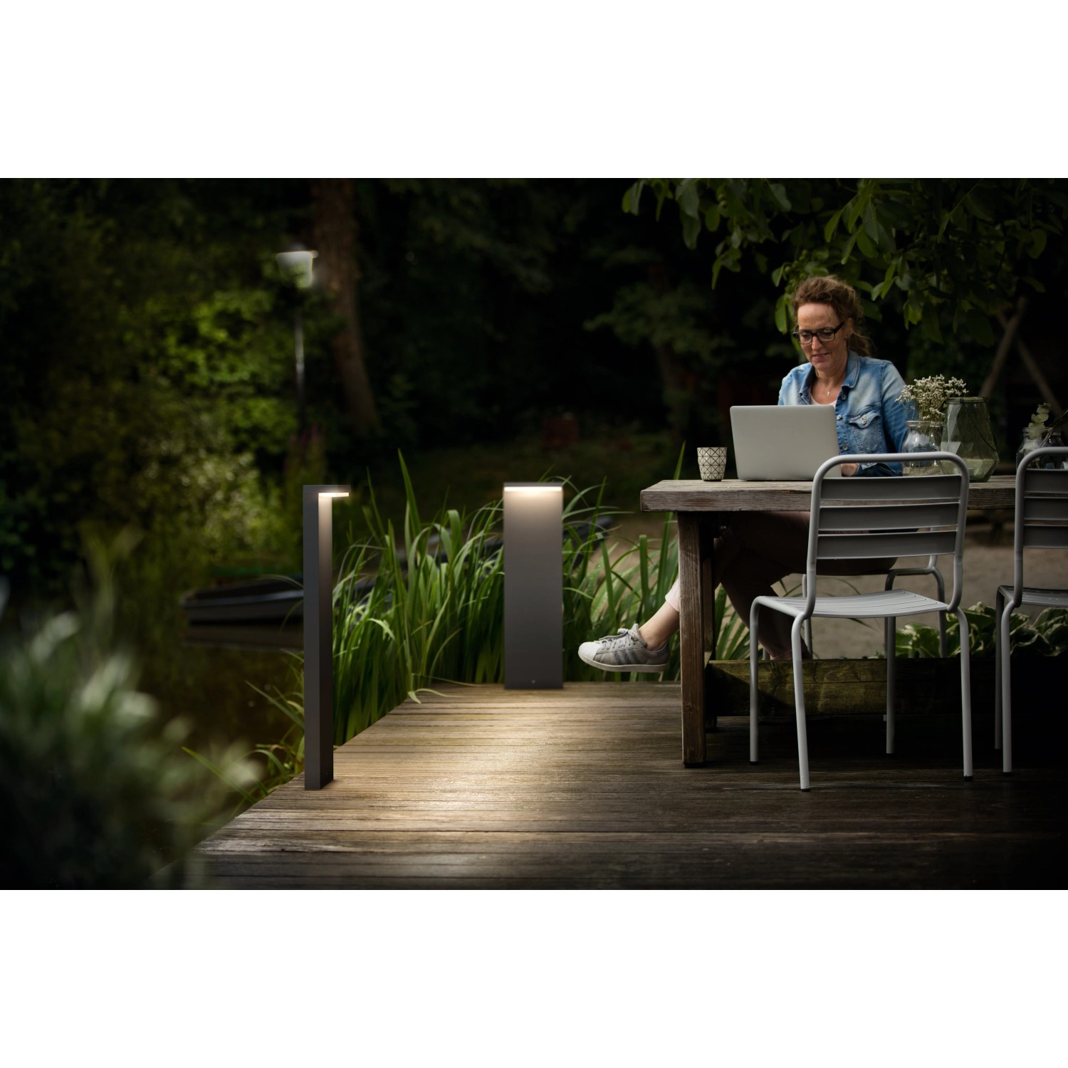 Philips myGarden LED-Wegeleuchte Bustan Anthrazit 77 cm kaufen bei OBI