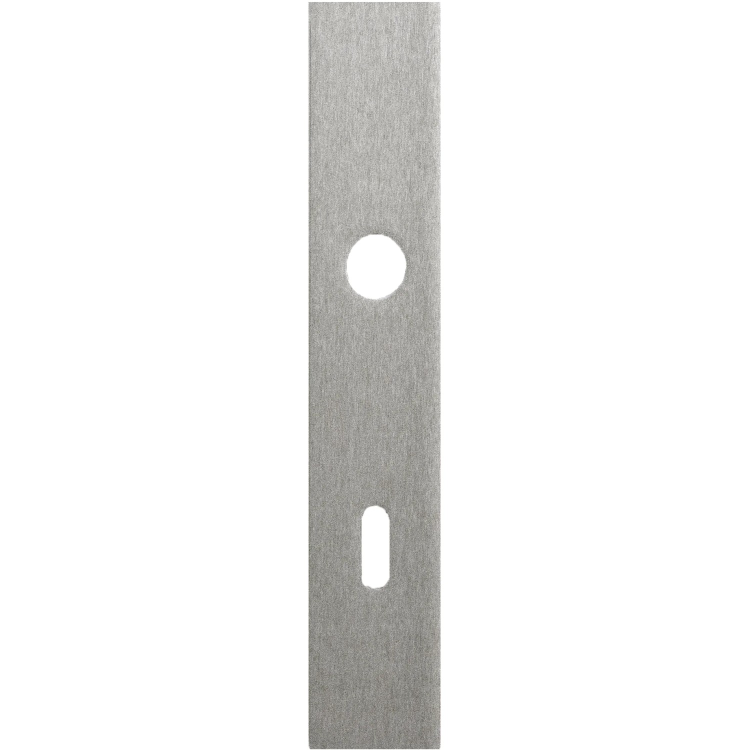 Alpertec Langschild-Paar Plano Eckig Buntbart Edelstahl Satiniert ...