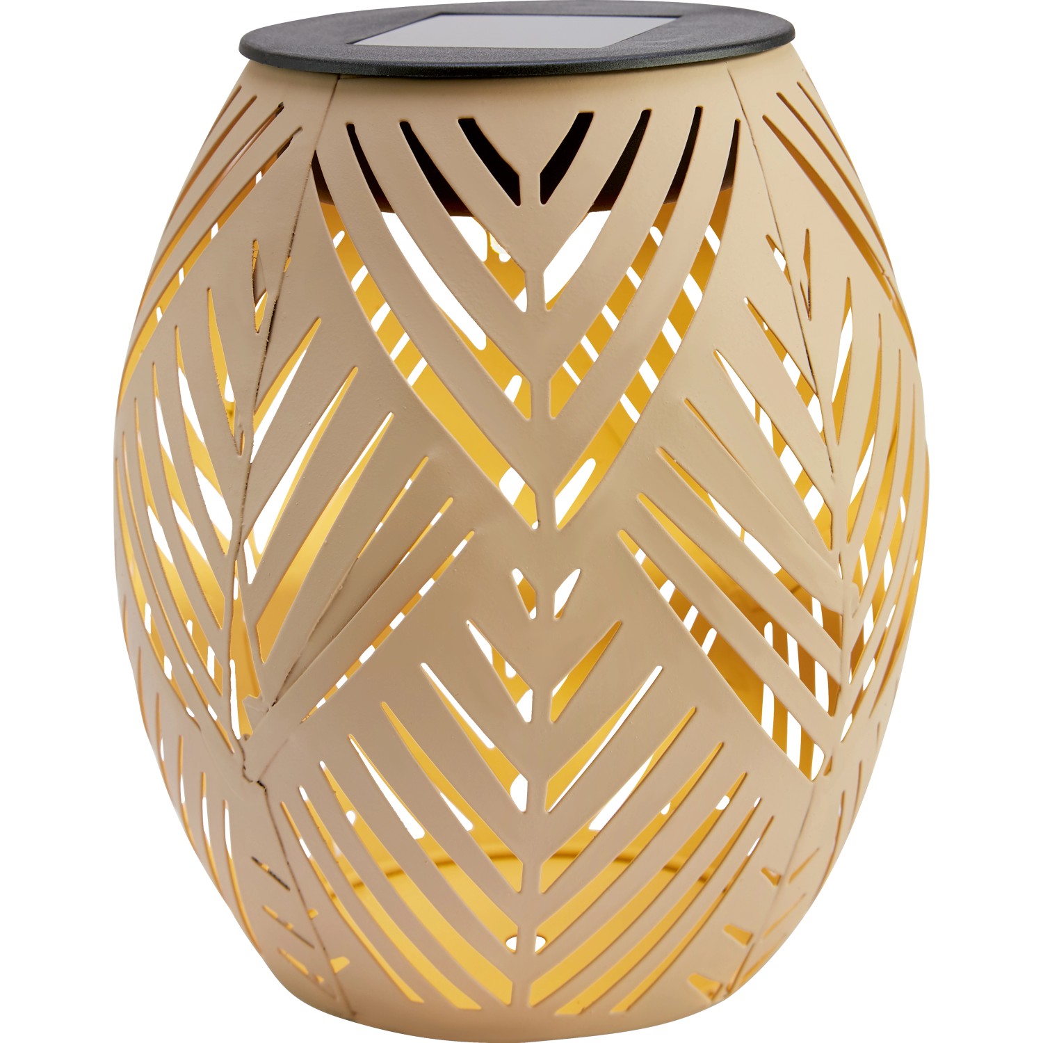 Solar-Tischleuchte Blatt-Muster LED Sand Ø 12,5 cm x 15 cm kaufen bei OBI