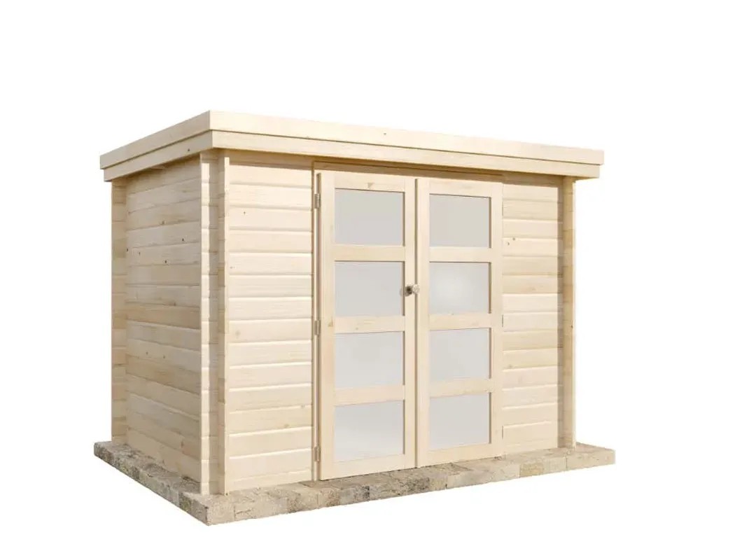 Alpholz Gartenhaus Oregon Flachdach 511 cm x 321 cm Natur kaufen bei OBI