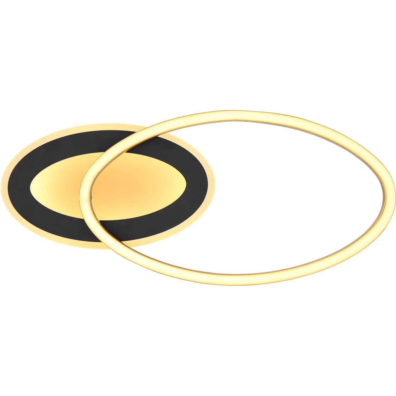 Globo LED-Deckenleuchte Silla I 1-flammig Schwarz matt 530 x 235 x 70 ...