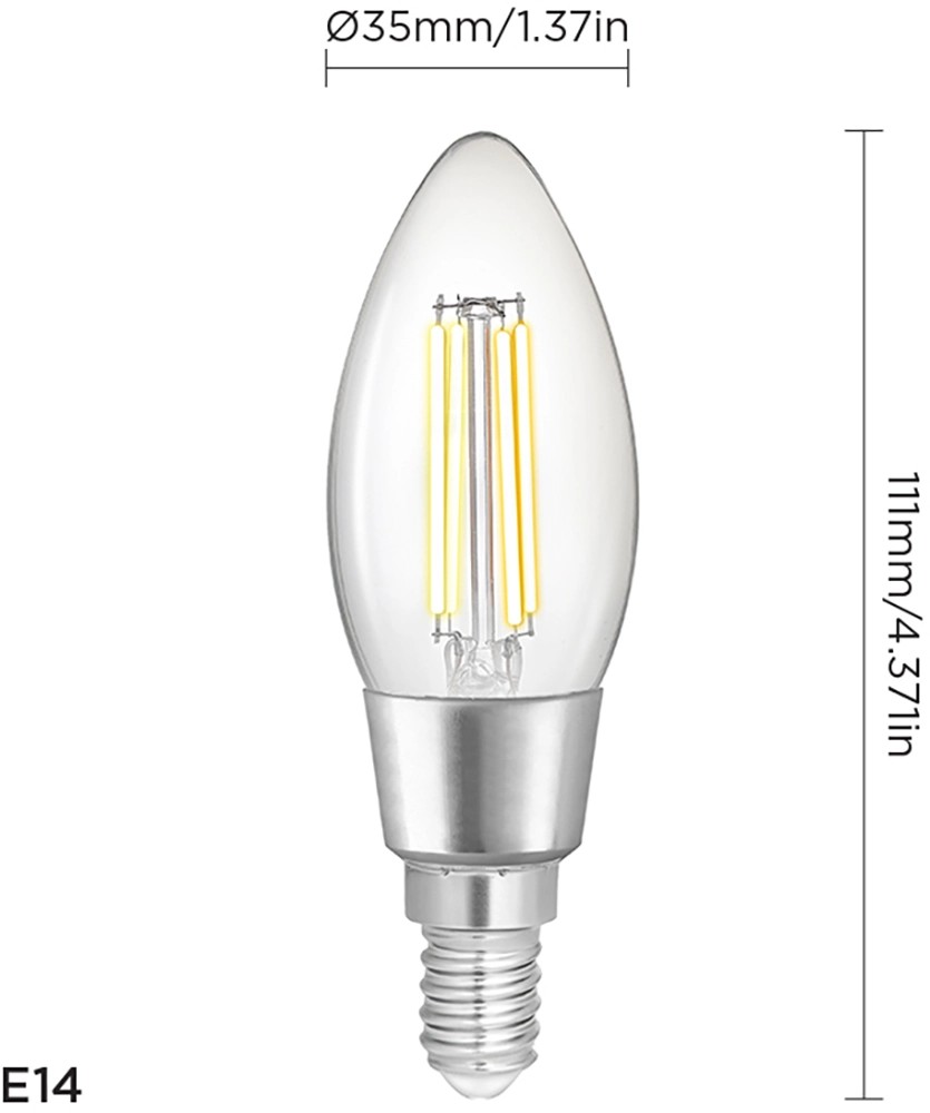 WiZ Smart LED-Leuchtmittel Wifi Filament Clear C35 E27 5,5 W kaufen bei OBI WiZ Smart LED-Leuchtmittel Wifi Filament Clear C35 E27 5,5 W kaufen bei OBI