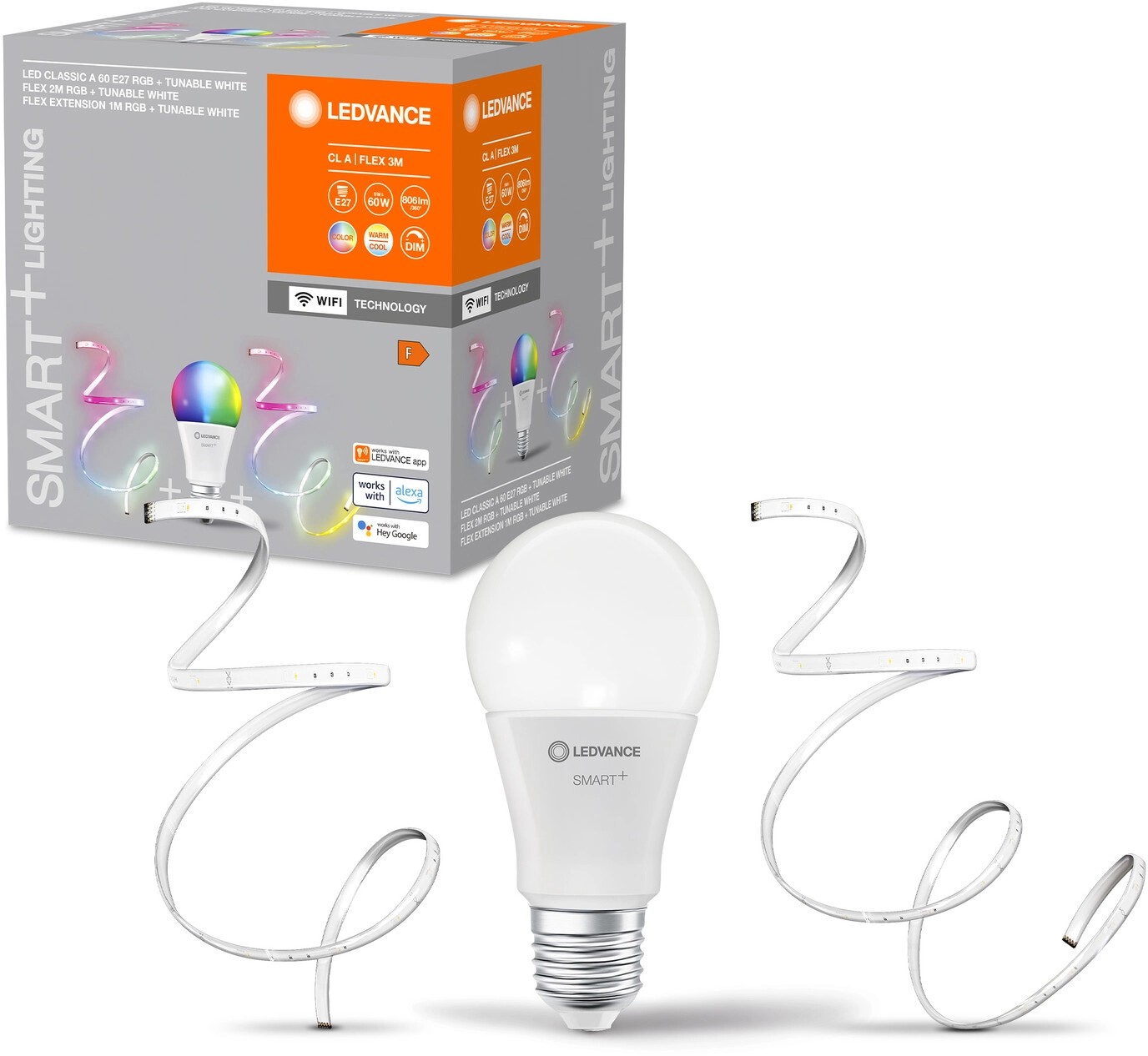 Ledvance Smart+ Leuchtmittel Wifi Classic E27/9 W inkl. 2 x LED-Lichtstreifen kaufen bei OBI