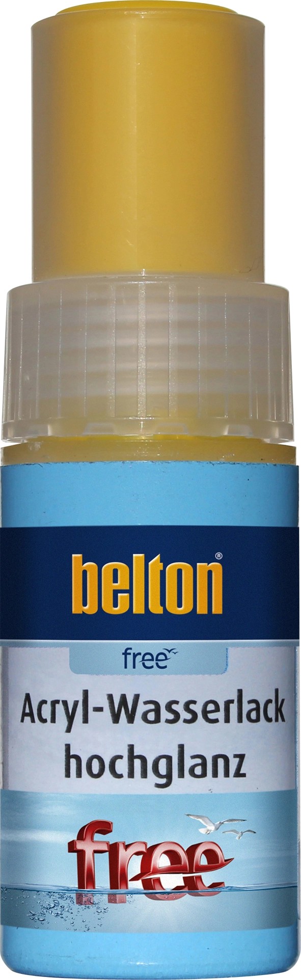 Belton Free AQUAcolours Lackstift RAL 1021 Rapsgelb hochglänzend 9 ml ...