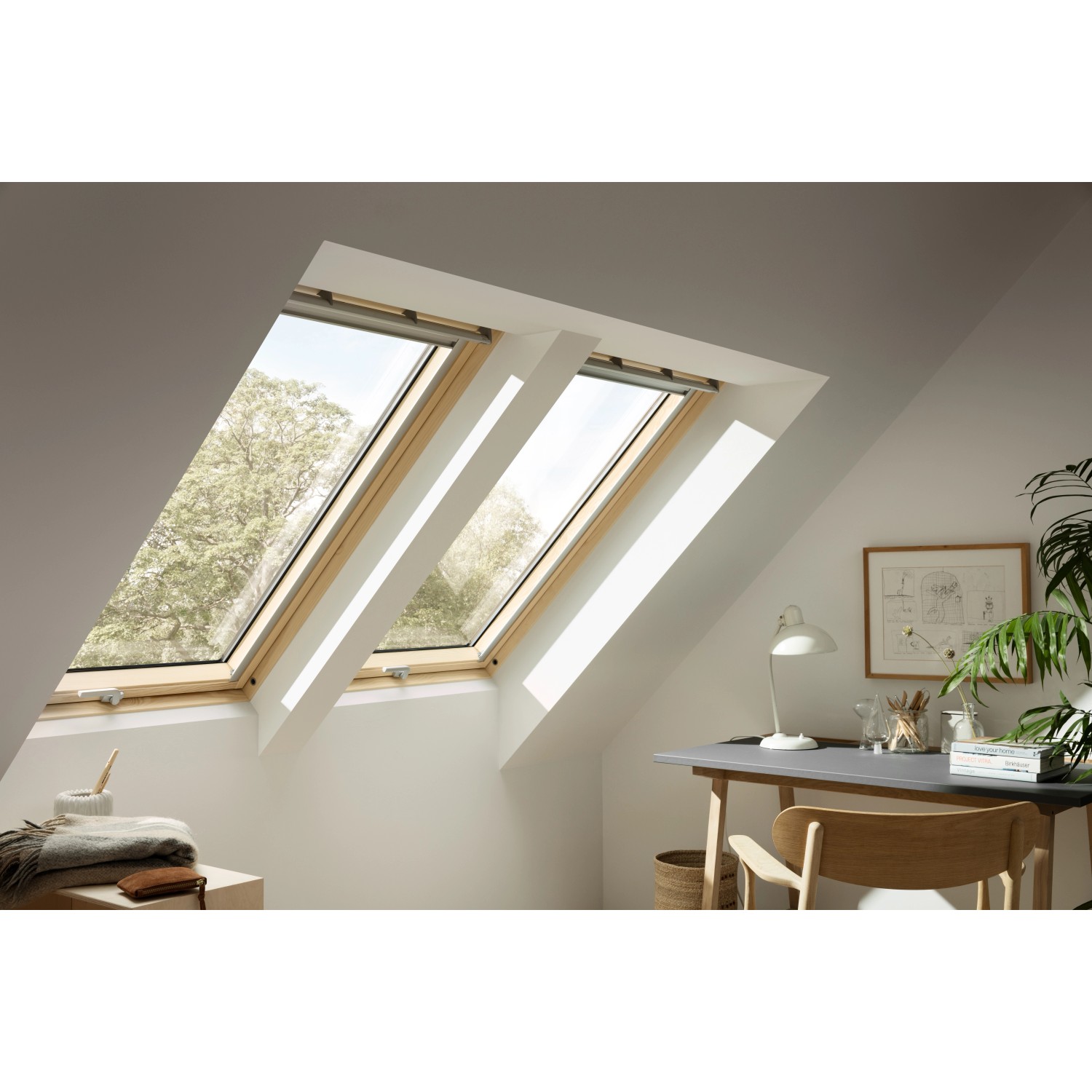 Velux Klapp-Schwing Fenster GPL SK08 3066 Klar Lackiert 114 x 140 cm ...