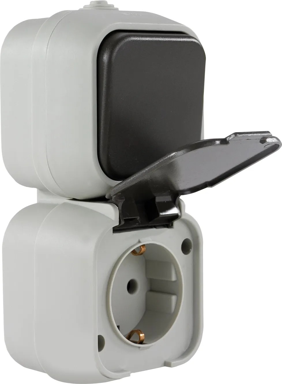 REV Steckdosen- & A/W-Schalter-Kombi Grau 1 Stück kaufen bei OBI