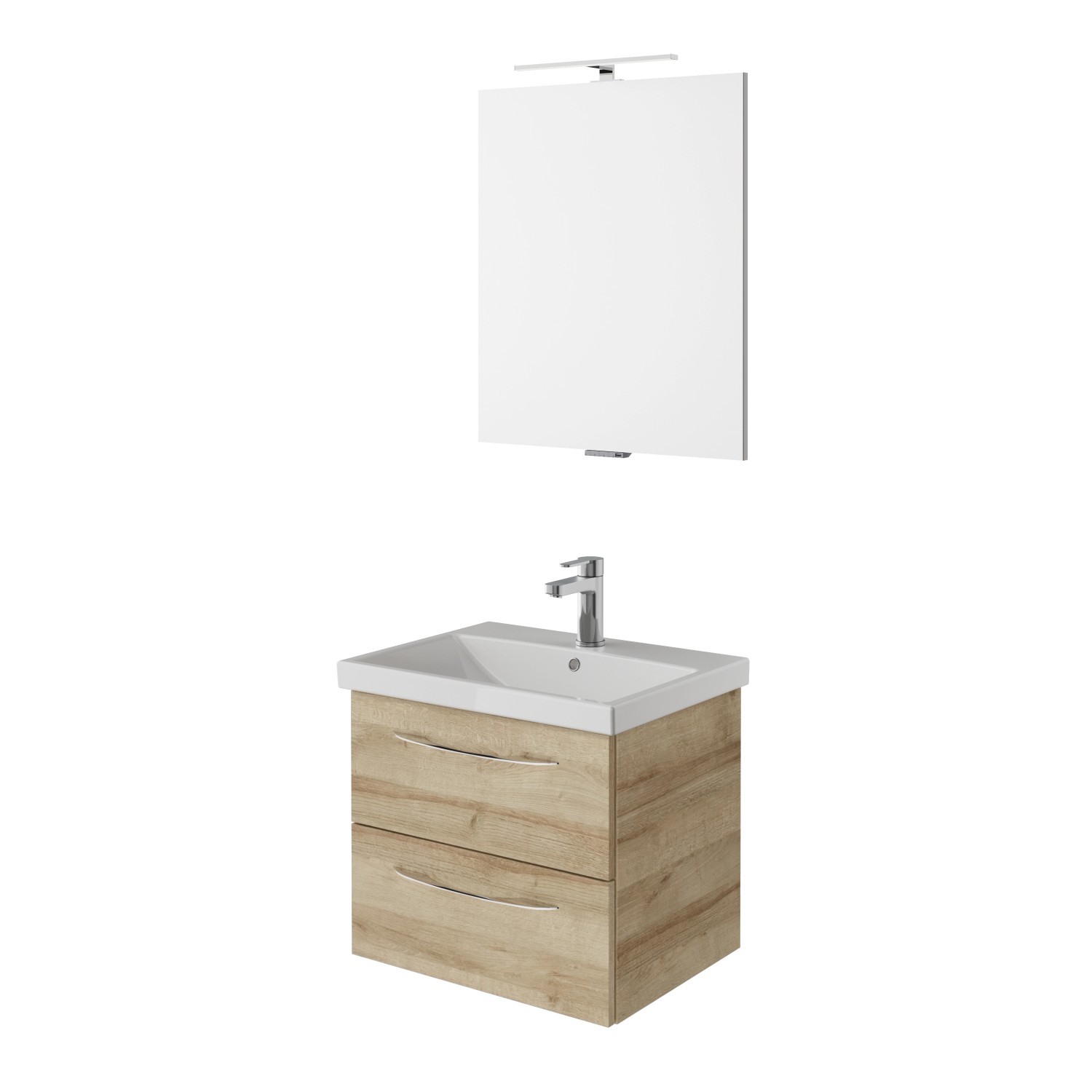 Pelipal Badmöbel-Set Serie 4035 3-tlg. in Riviera Eiche mit ...