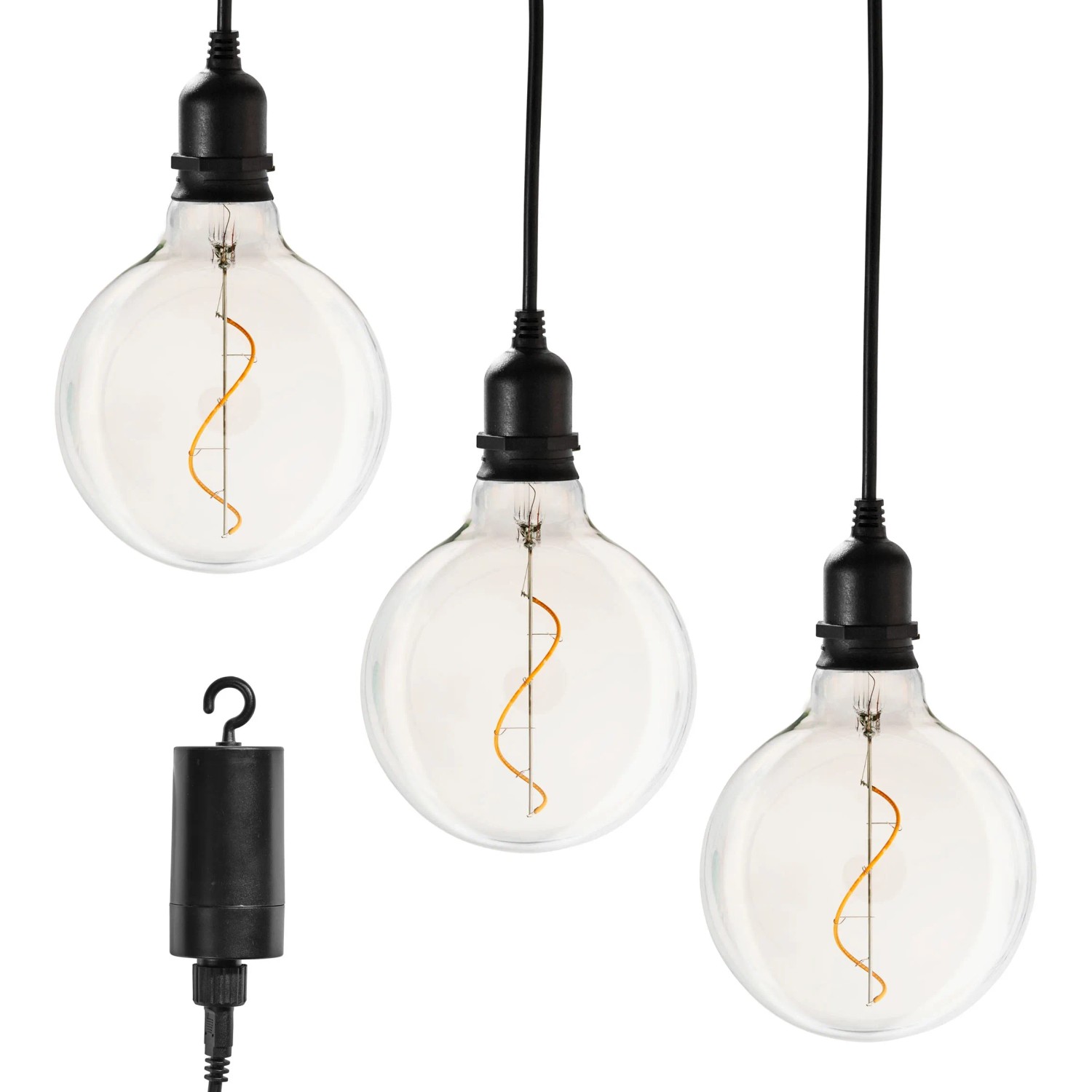 Amare LED-Glaskugel Glow 3er Set mit Batterie Klar kaufen bei OBI