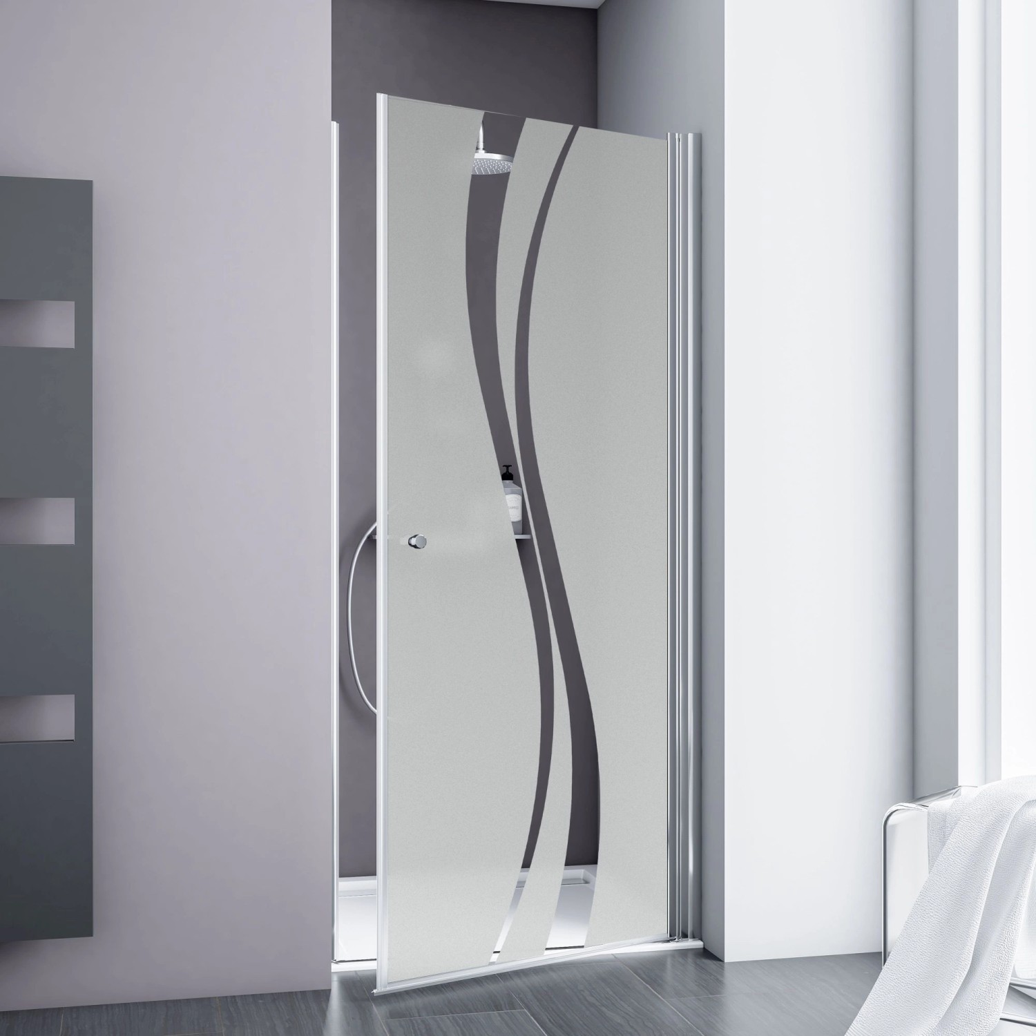 Schulte Drehtür in Nische Alexa Style 2.0 Dekor Liane 80 cm x 192 cm kaufen bei OBI