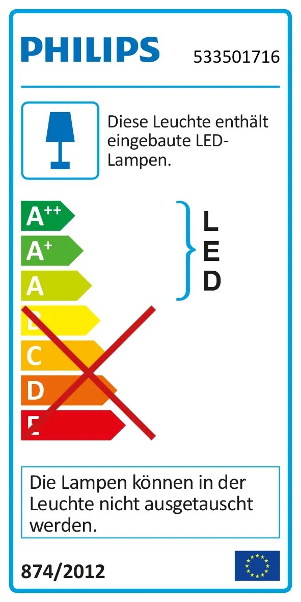 Philips myLiving LED-Spot 1er County Stahl gebürstet EEK: A-A++ kaufen ...