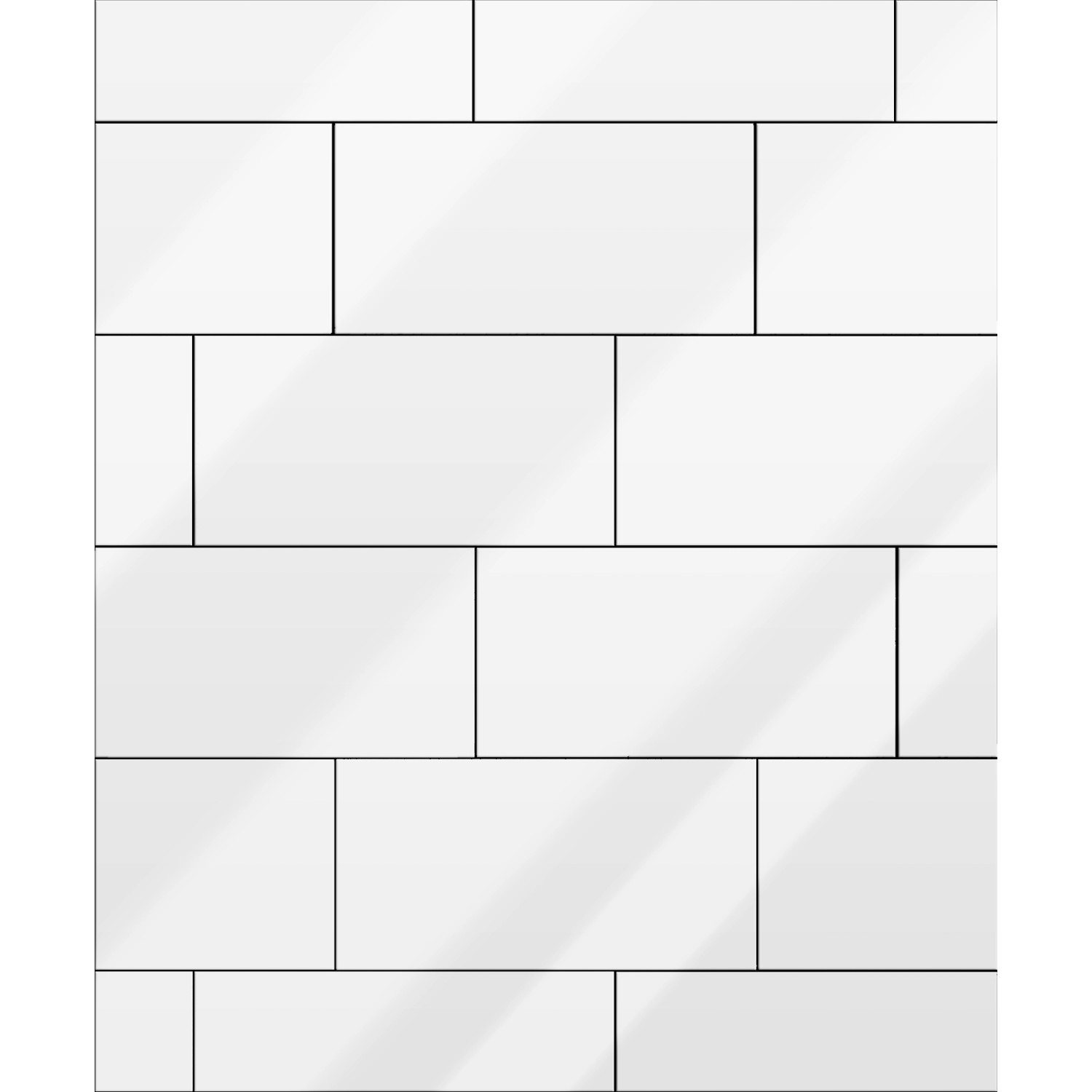 Wandfliese Weiß glänzend 20 cm x 40 cm kaufen bei OBI