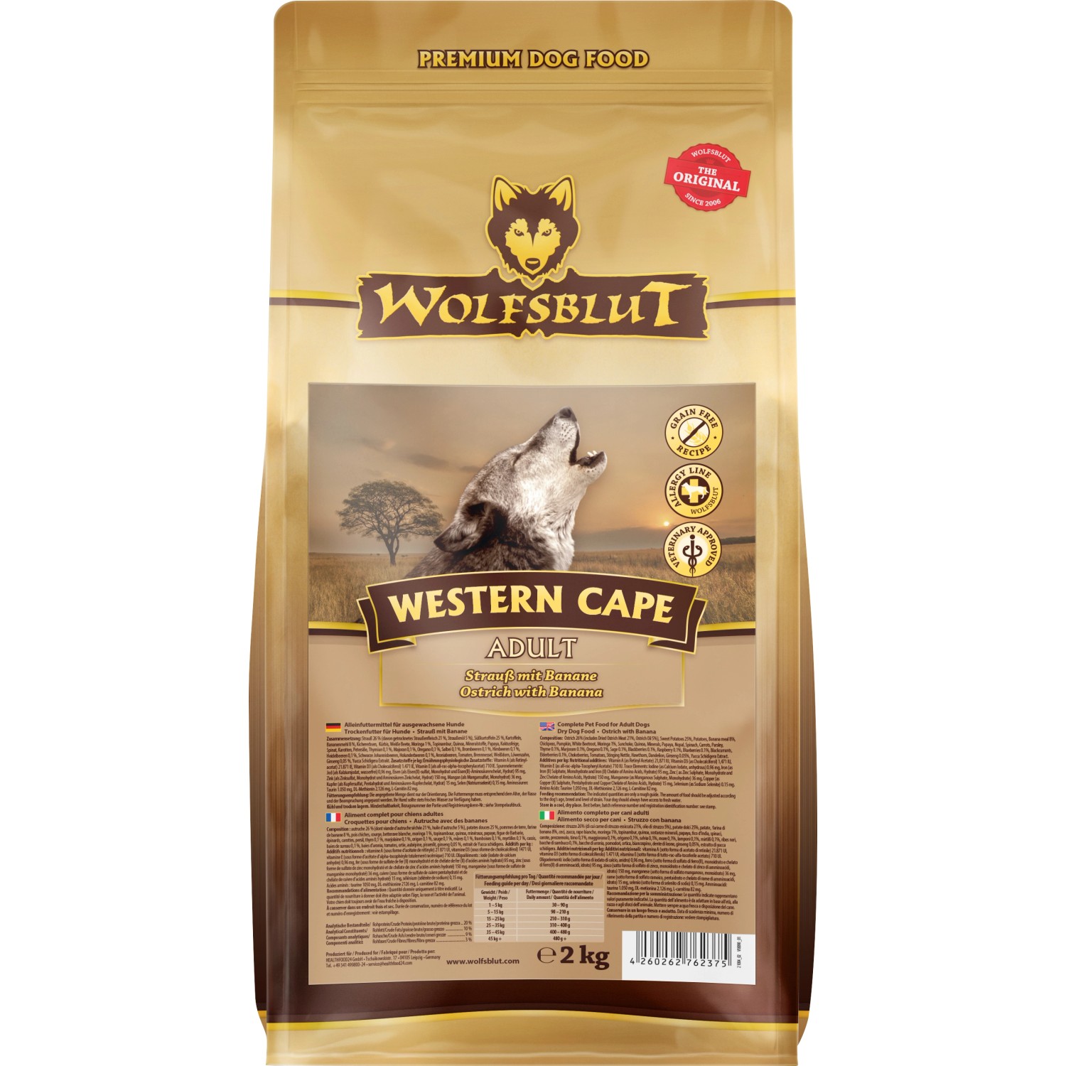 Wolfsblut Hunde-Trockenfutter Western Cape Adult Strauß mit Banane 2 kg kaufen bei OBI