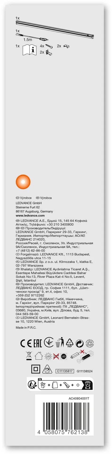 Ledvance LED-Unterbauleuchte Batten Sensor Weiß 60 cm kaufen bei OBI