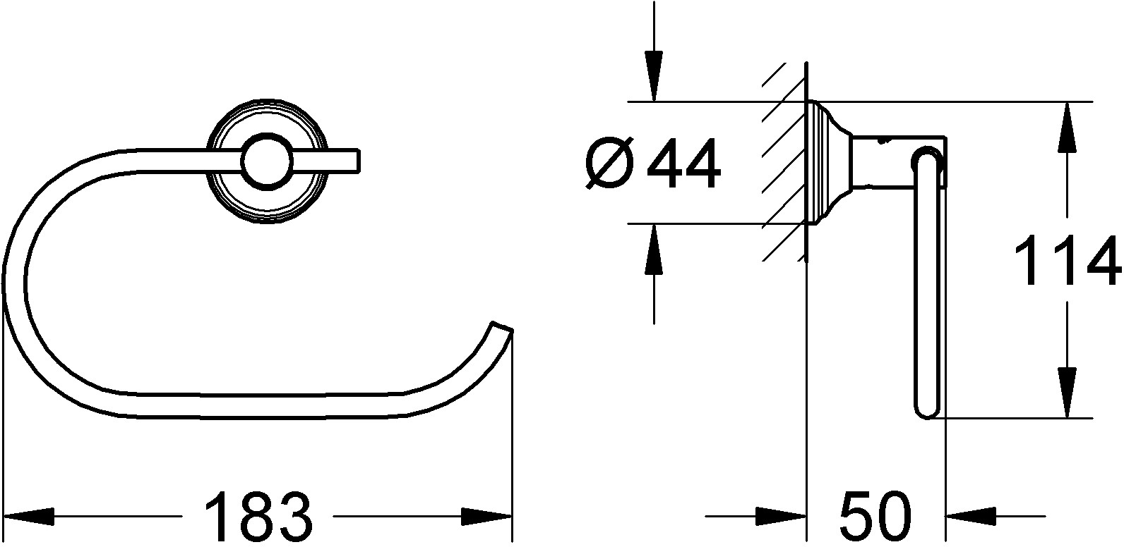 Grohe WC-Papierhalter Essentials Authentic Chrom kaufen bei OBI