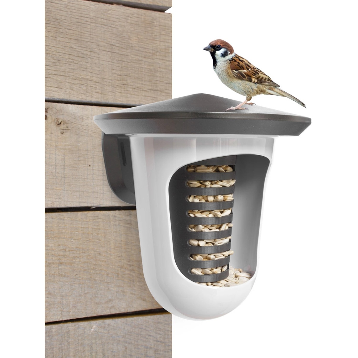 SingingFriend Vogelfutter-Spender Multi Feedr Grey-White kaufen bei OBI