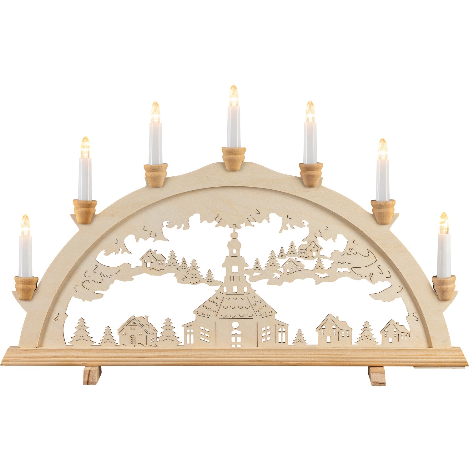 HGD Lichterbogen Seiffener Kirche 7-flammig ca. 58 cm x 4 cm x 37 cm kaufen bei OBI