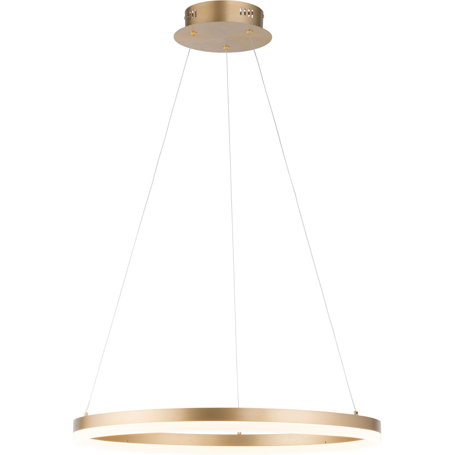 Paul Neuhaus Pendelleuchte Titus 1-flammig Messing matt Ø 40 cm kaufen ...