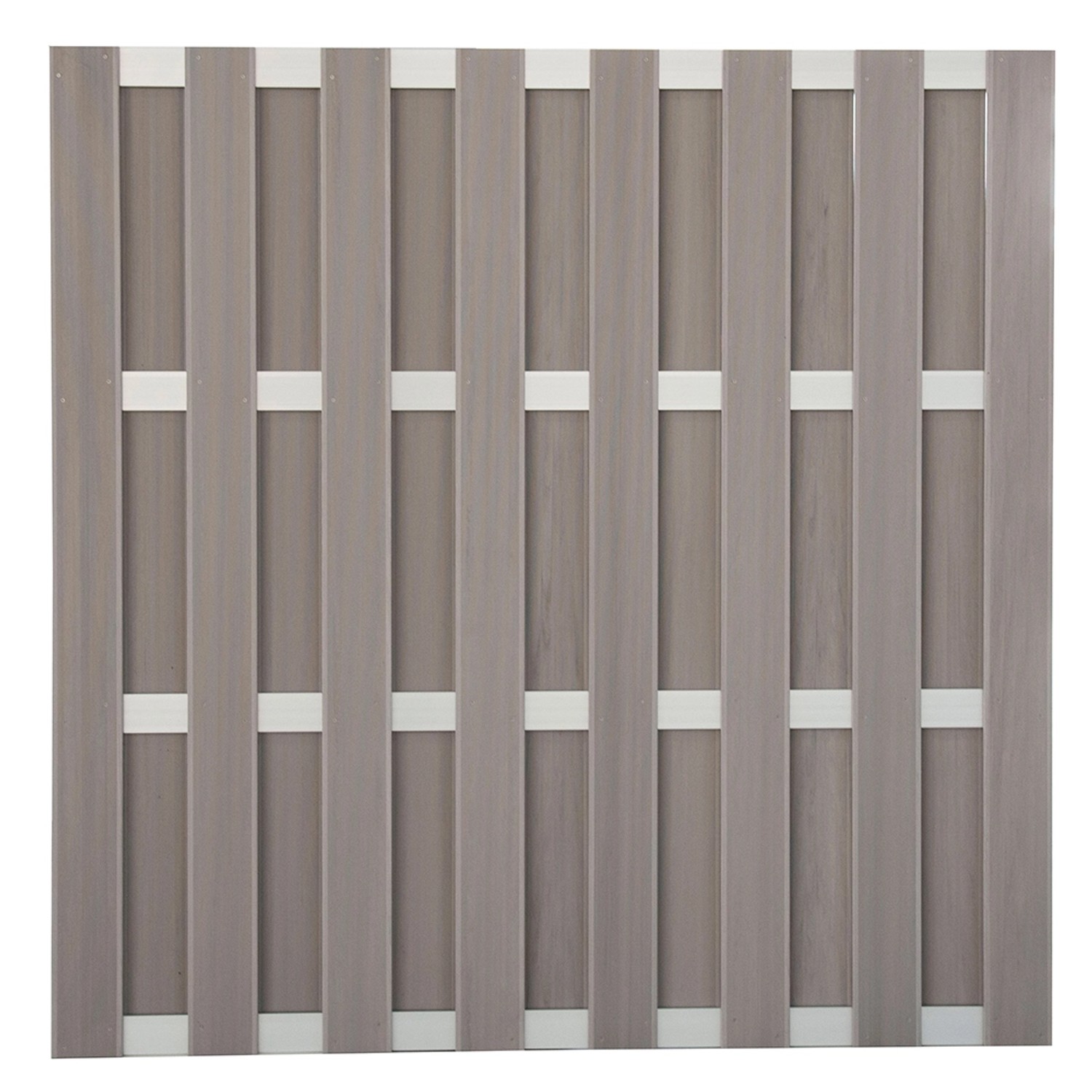 GroJa Fertigzaun Quadratisch Bi-Color Sand 180 cm x 180 cm kaufen bei OBI