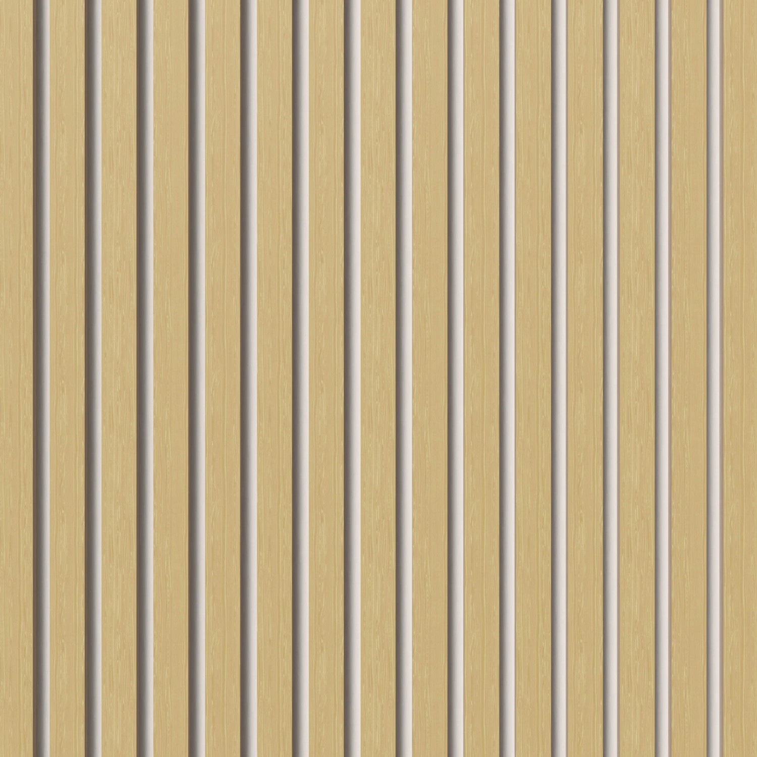 Akustikpaneel-Muster Eiche Unbehandelt Sperrholz Filz Weiß 29,5 cm x 15 ...