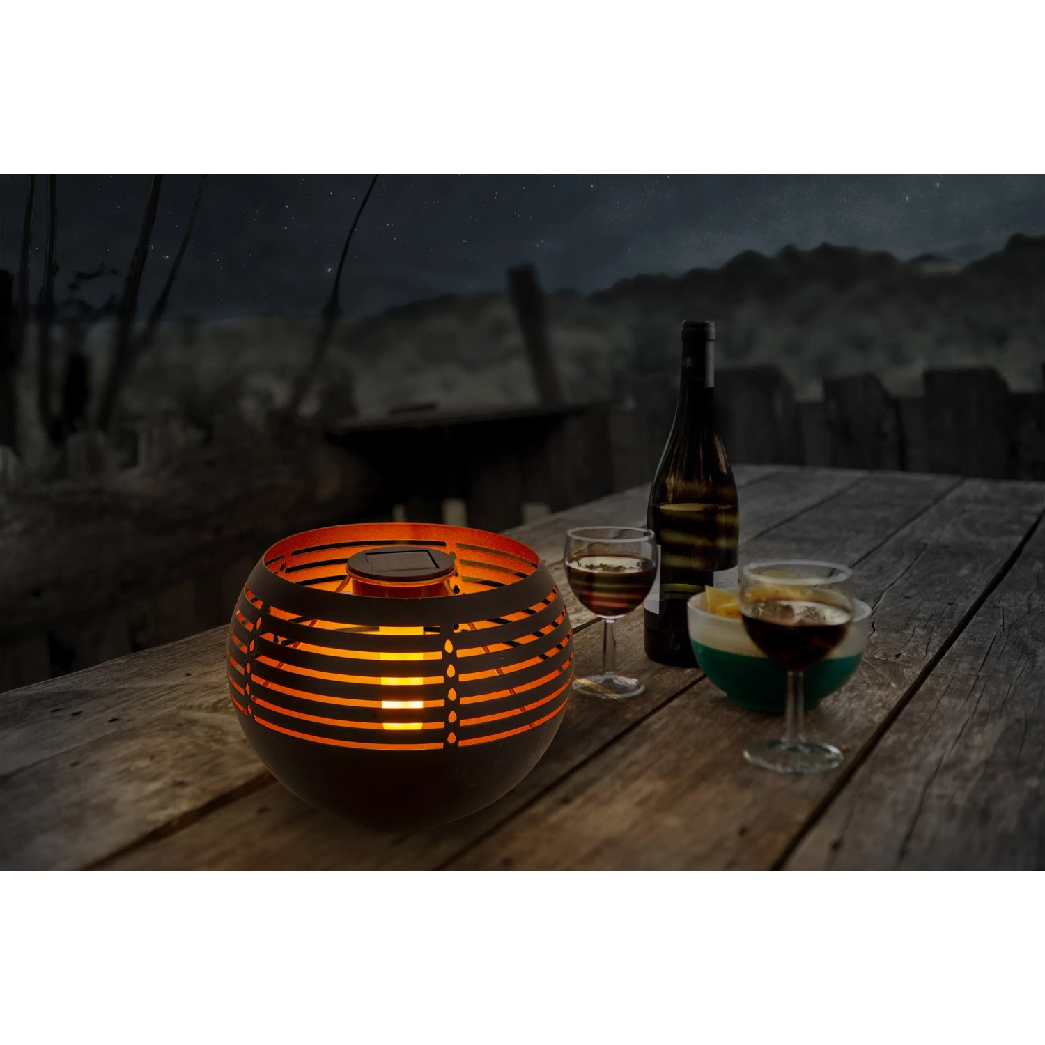 Näve LED Deko Solar Tischleuchte 16 cm Lichtfarbe Warmweiß mit ...