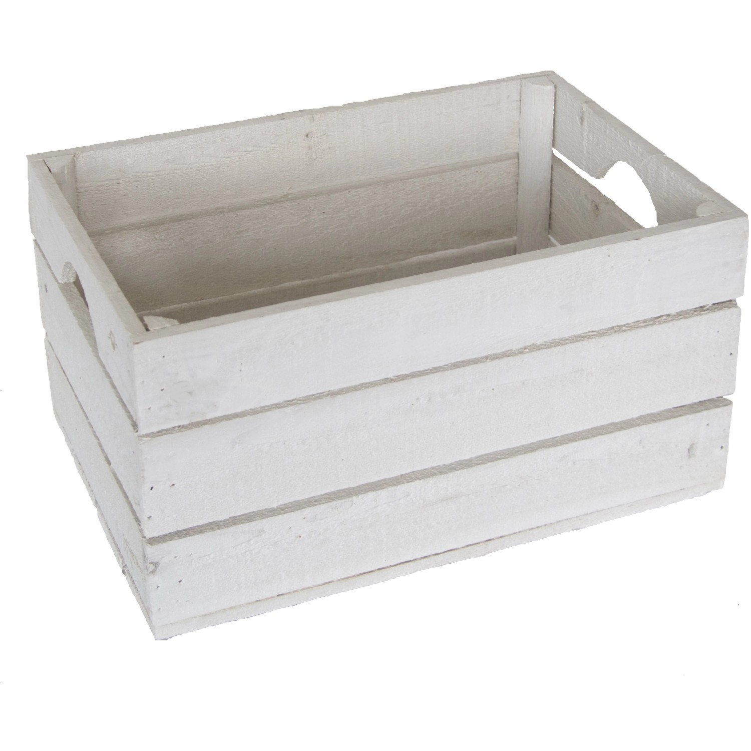 Holzkiste mit Griffen 15 l Weiß 35 x 25 x 18 cm kaufen bei OBI