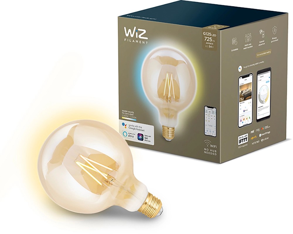 WiZ Smart LED-Leuchtmittel Wifi Filament Amber G125 E27 7 W kaufen bei OBI WiZ Smart LED-Leuchtmittel Wifi Filament Amber G125 E27 7 W kaufen bei OBI