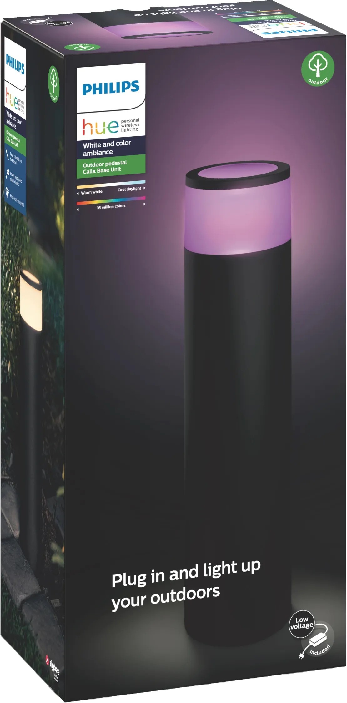 Philips Hue White & Color Ambiance Calla LED-Sockelleuchte Niedervolt ...