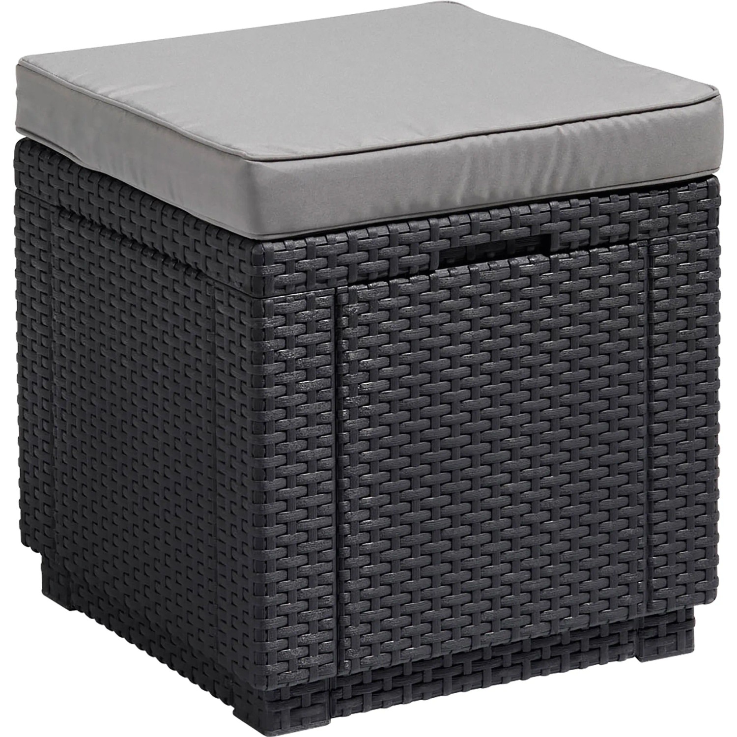 Hocker Cube mit Kissen aus Polyrattan kaufen bei OBI