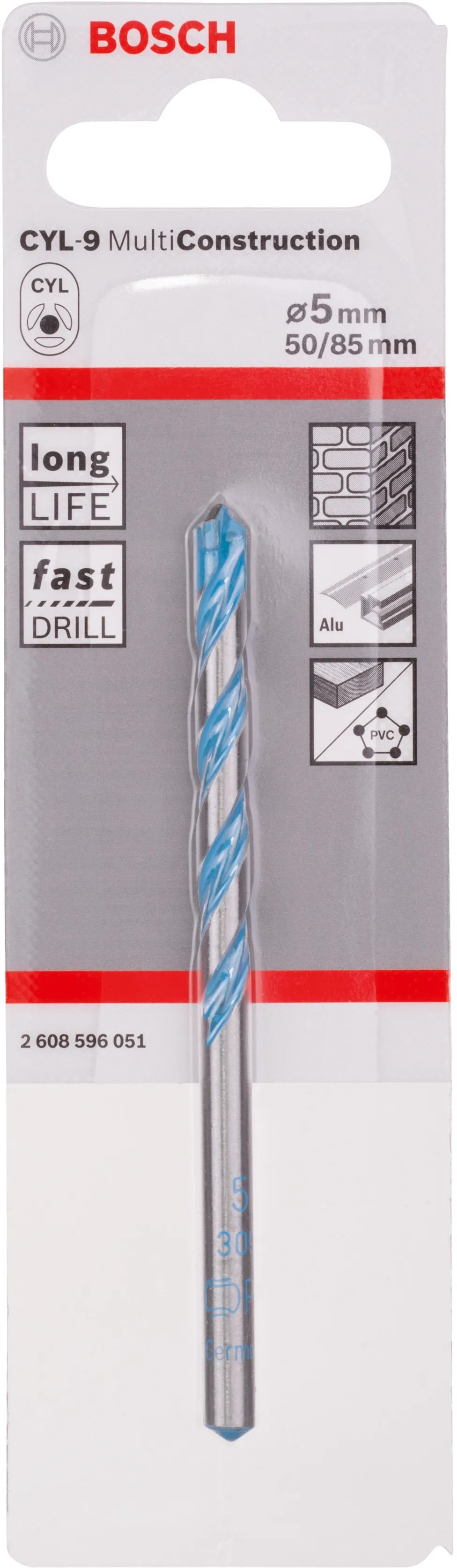 Bosch Bohrer Pro Multi Construction CYL-9 5 mm x 50 mm x 85 mm kaufen ...