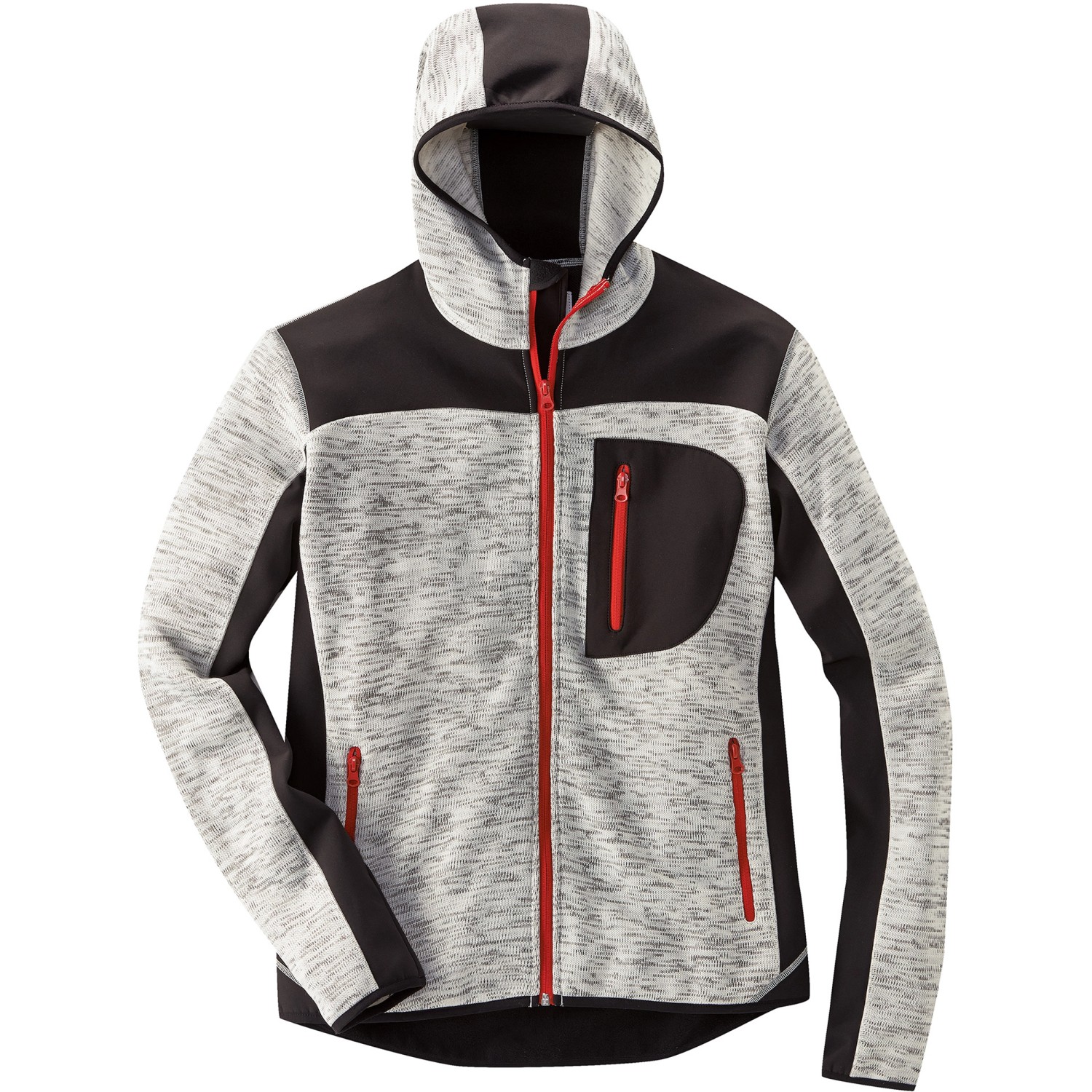 Scheibler workwear Strickjacke Professional 8474 Grau-Meliert-Schwarz ...