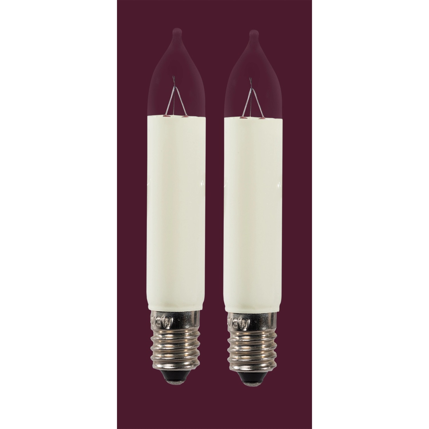 Saico Kleinschaftkerze 2er-Pack E10-Fassung, 16V, 3W Warmweiß kaufen ...