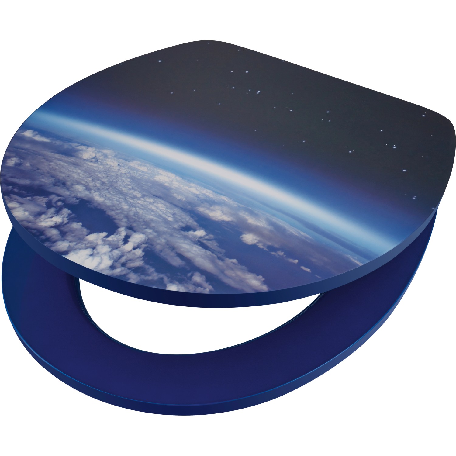 baliv WC-Sitz Karia mit Absenkautomatik MDF Holzkern Weltall kaufen bei OBI