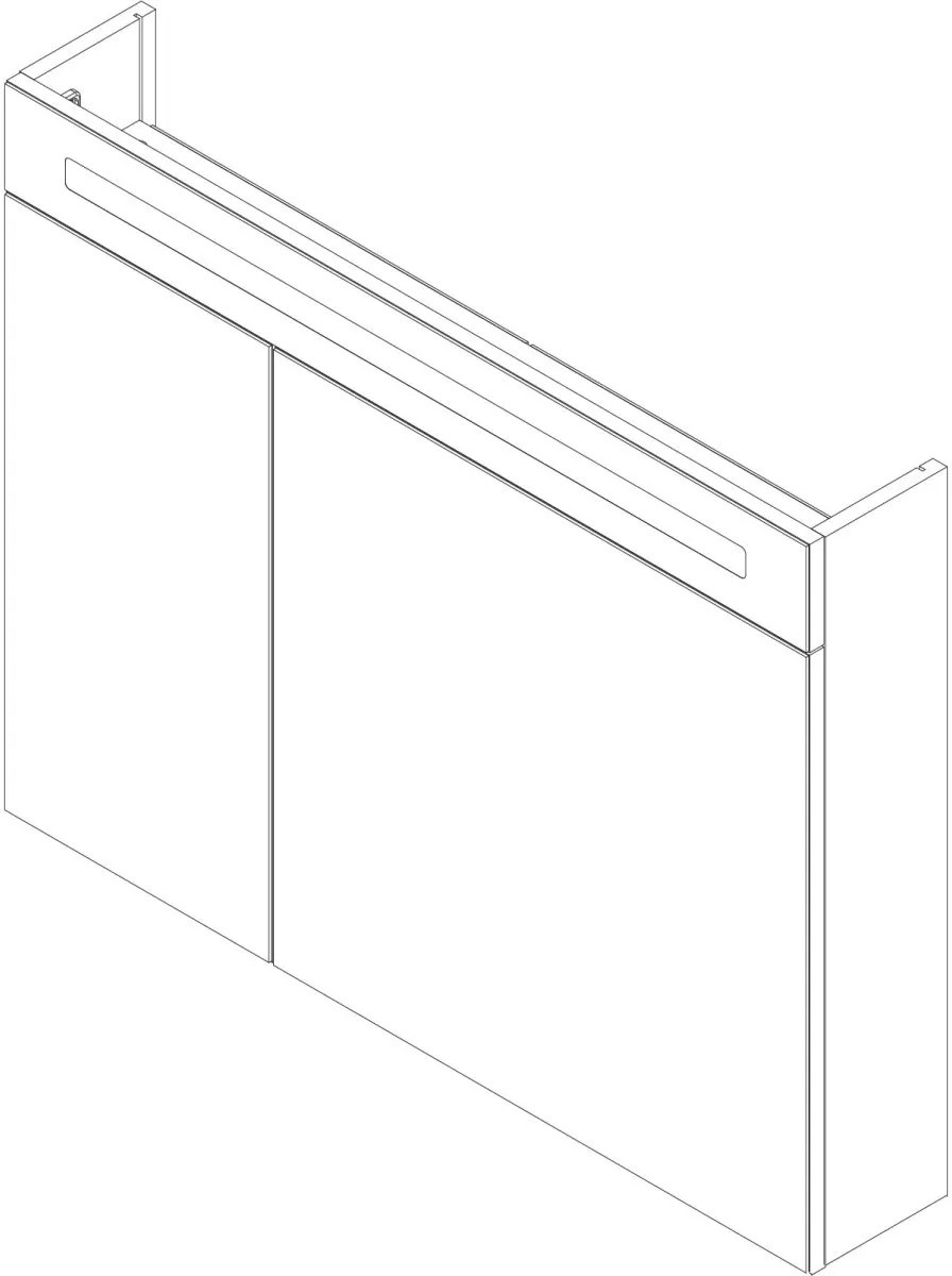 Fackelmann Spiegelschrank B.Clever Alaska Esche 90 cm mit Softclose ...