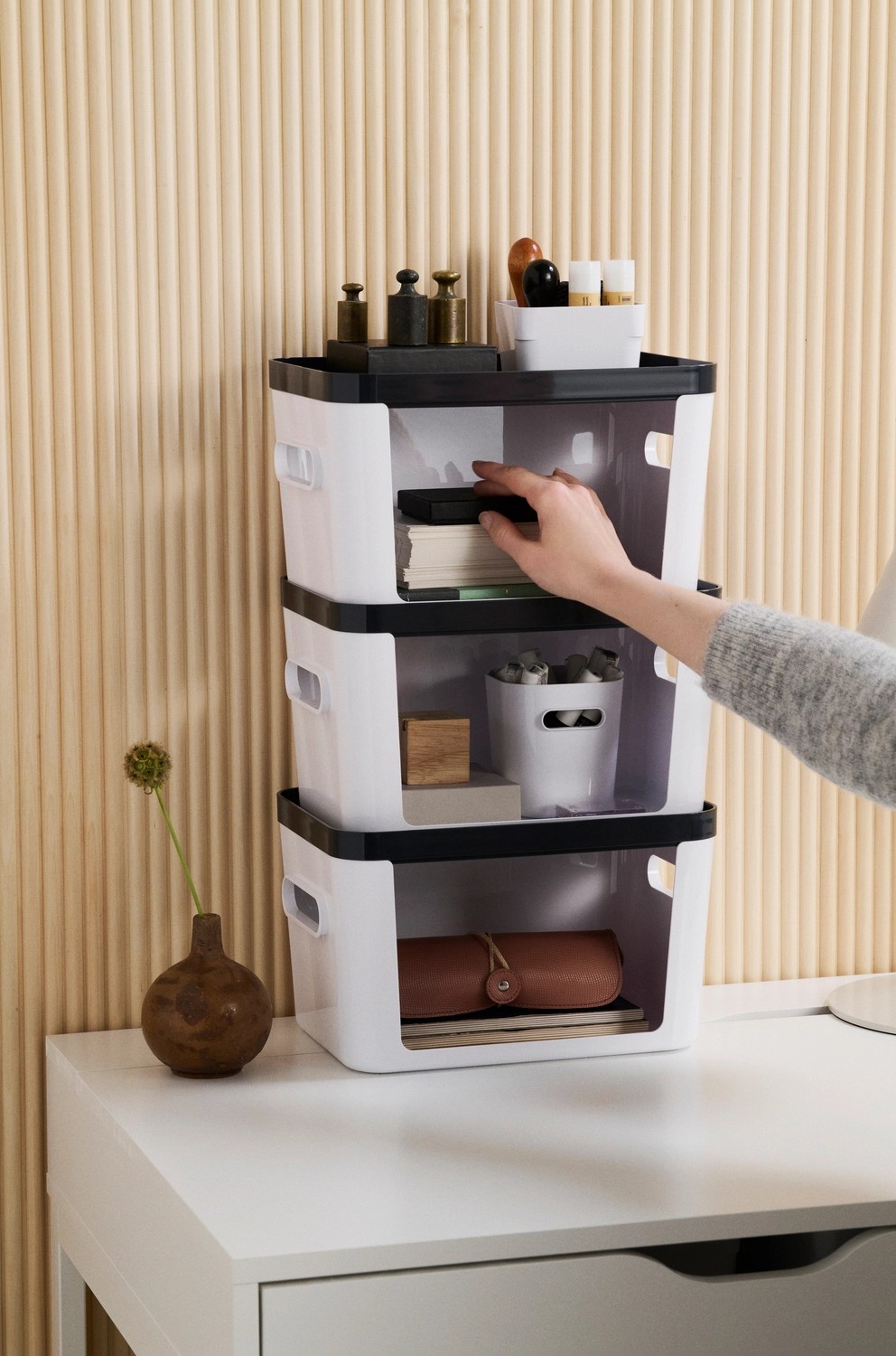 SmartStore Compact Access weiß Aufbewahrungsbox kaufen bei OBI