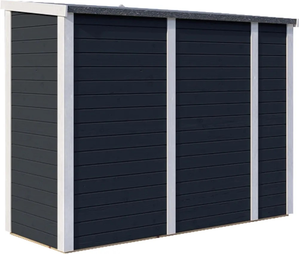 Bertilo Gartenschrank Multibox 3 Anthrazit 200 cm x 82 cm FSC® kaufen ...